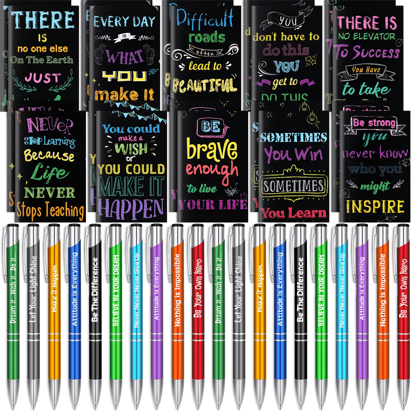 Amazon.com : 80 Pcs Inspirational Quotes Gifts Inspirational Notepads ...