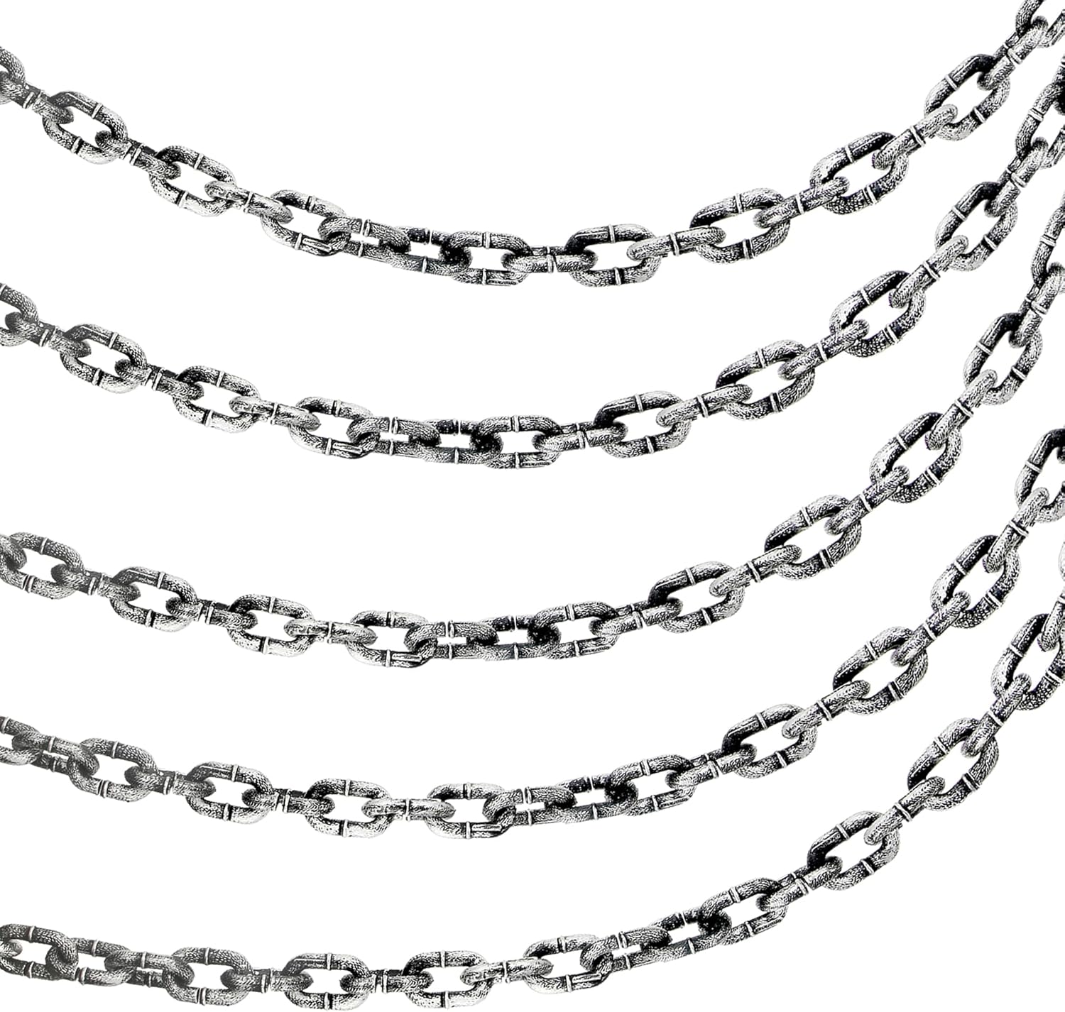 Amazon.com: 5 Pack 6 Feet Fake Halloween Chains Bulk Halloween Costume ...