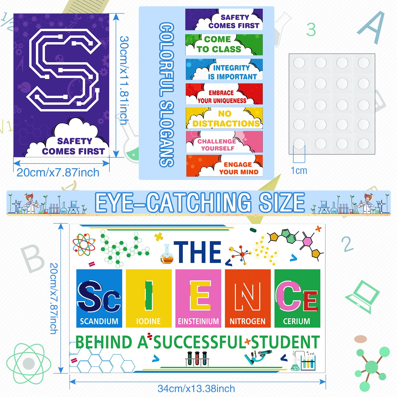 Snapklik.com : Yexiya 8 Pieces Science Classroom Decoration Science ...