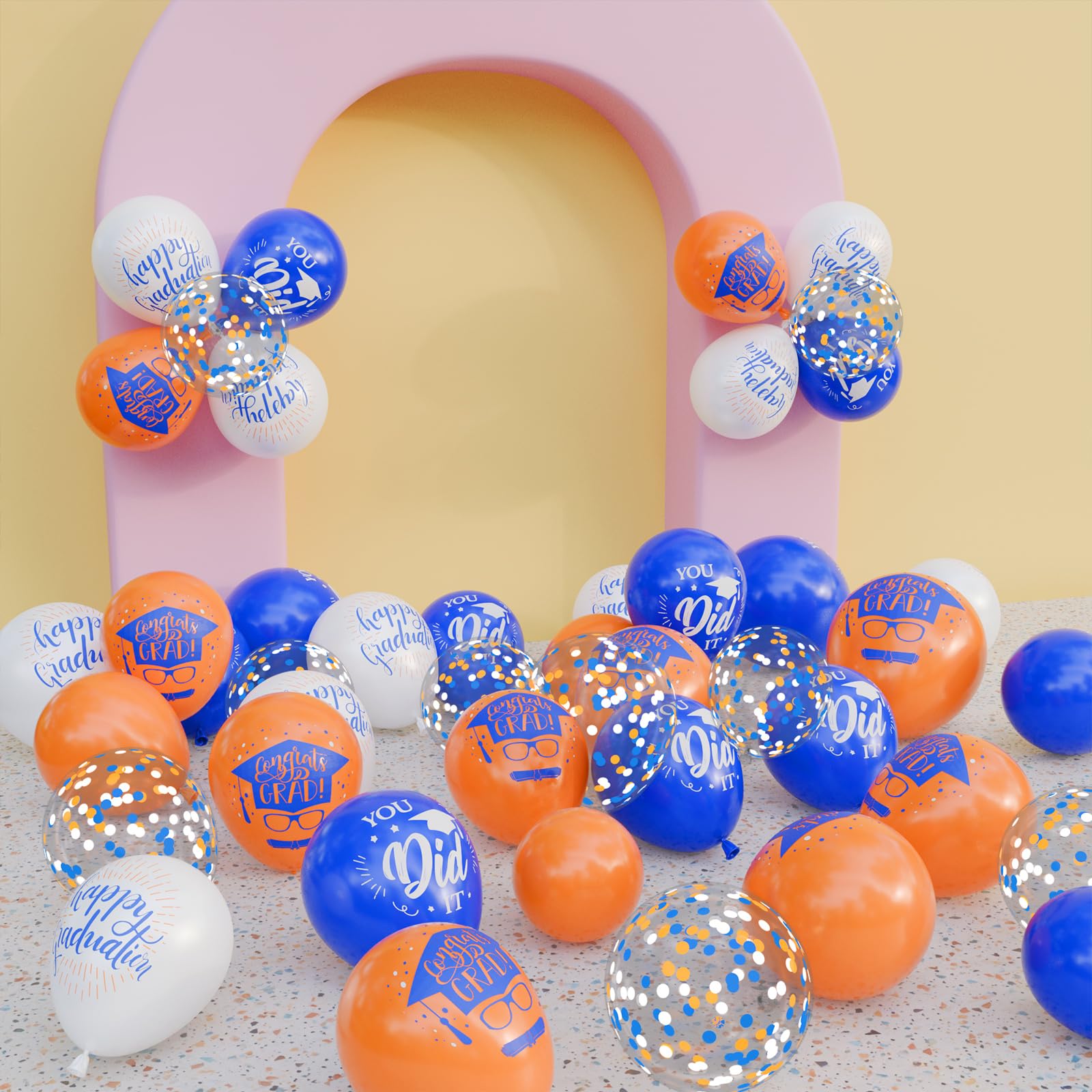 Snapklik.com : 75Pcs Graduation Party Decorations Balloons Set - 12 ...