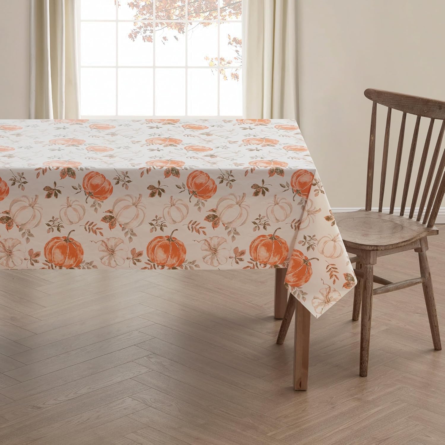Amazon.com: Serafina Home Autumn Thanksgiving Fall Vinyl Flannel Backed ...