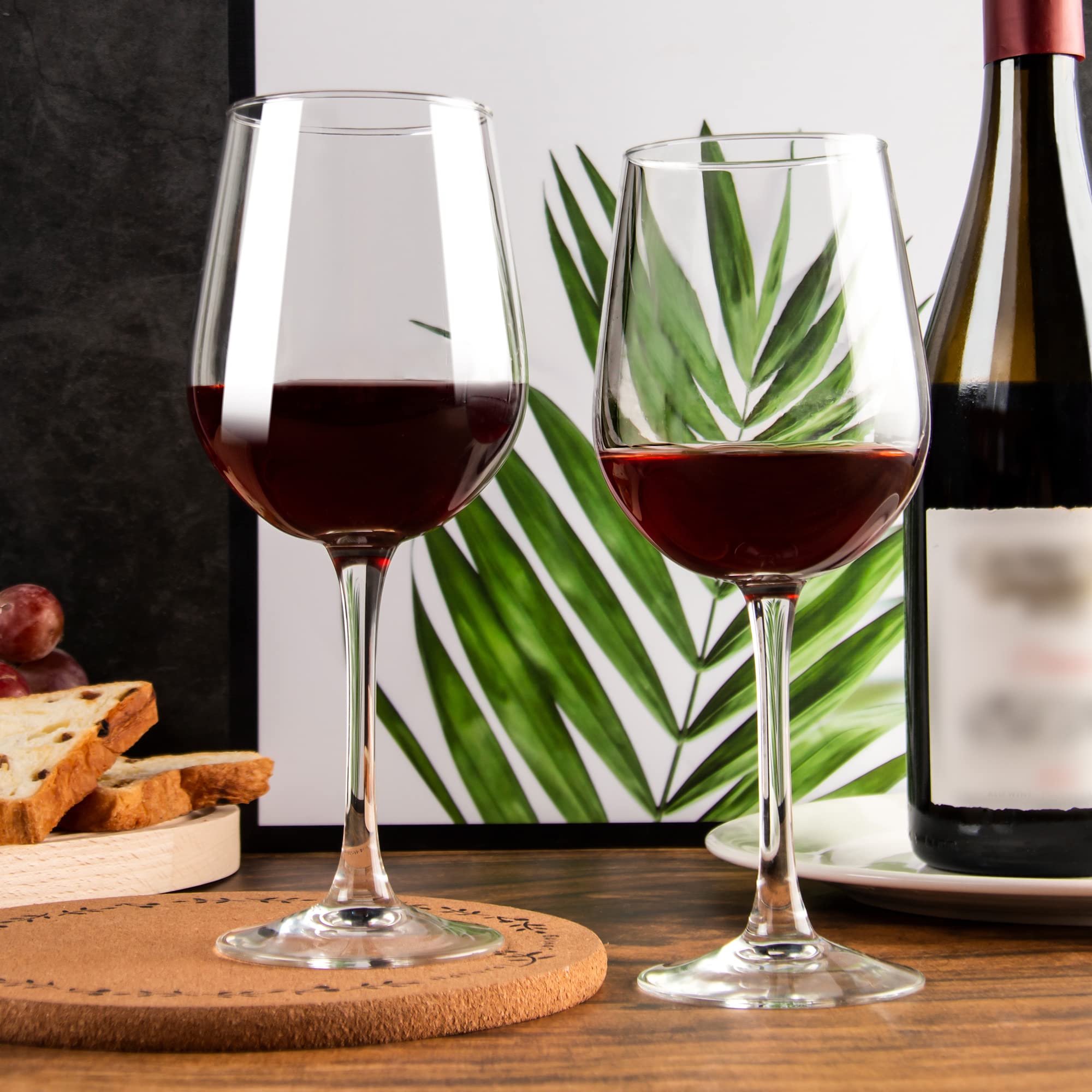 Snapklik.com : Tempered Wine Glasses Set Of 12, 12-oz Wine Glass Chip ...