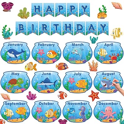 132 Pcs Under The Sea Birthday Bulletin Board Set Nepal | Ubuy