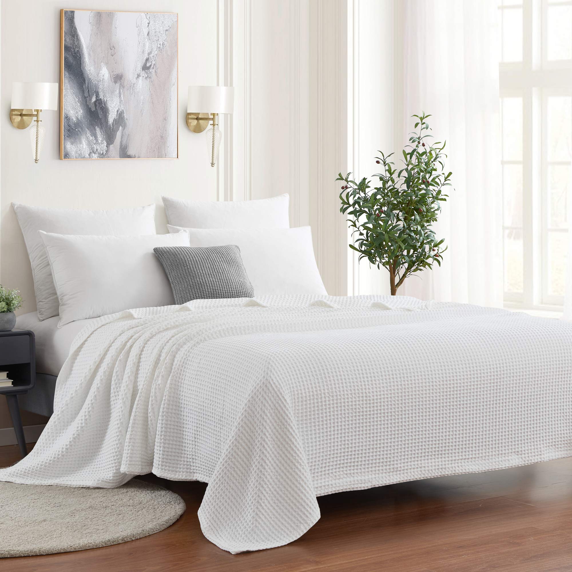 Amazon.com: Sweet Home Collection 100% Fine Cotton Blanket Luxurious ...