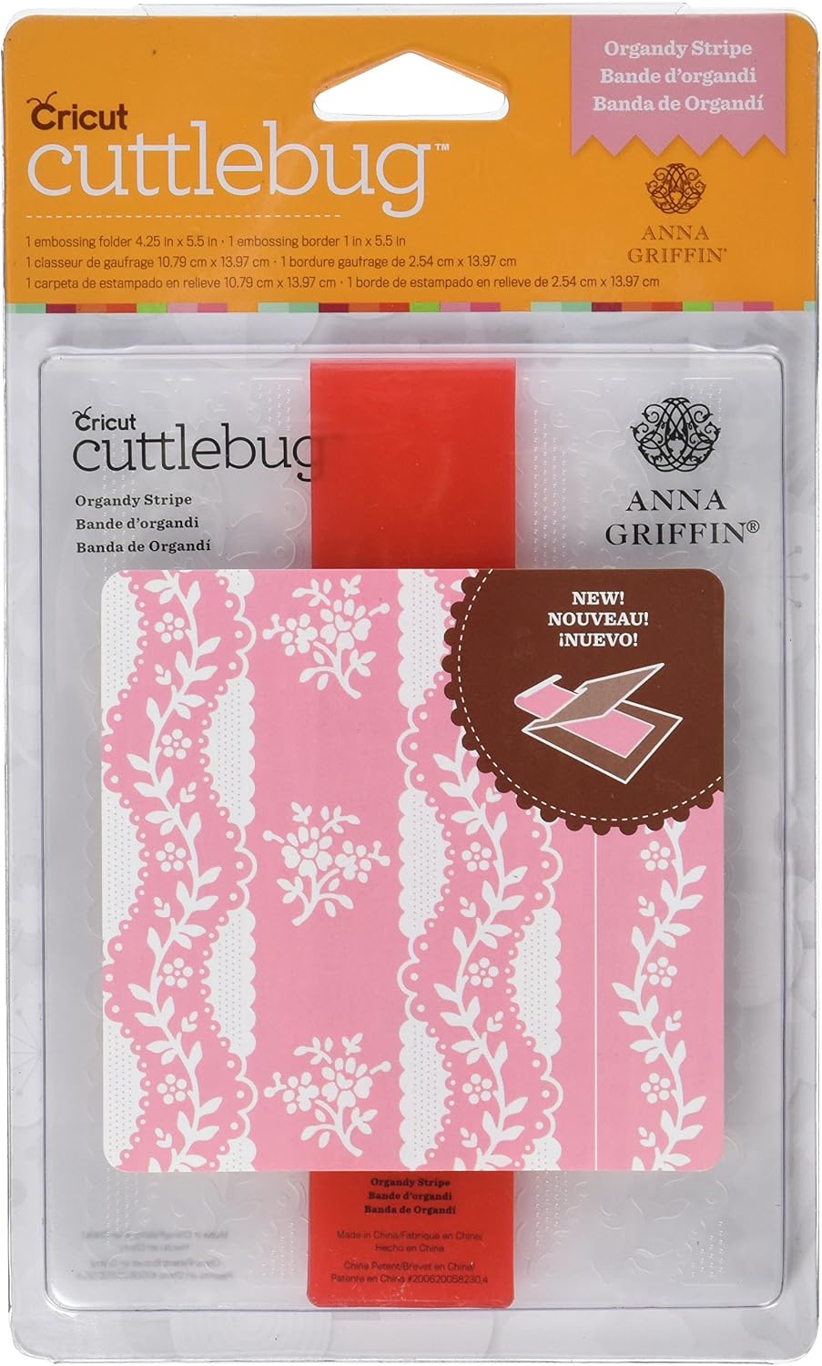 Amazon.com: Cuttlebug A2 Embossing Folder/Border Set-Anna Griffin ...