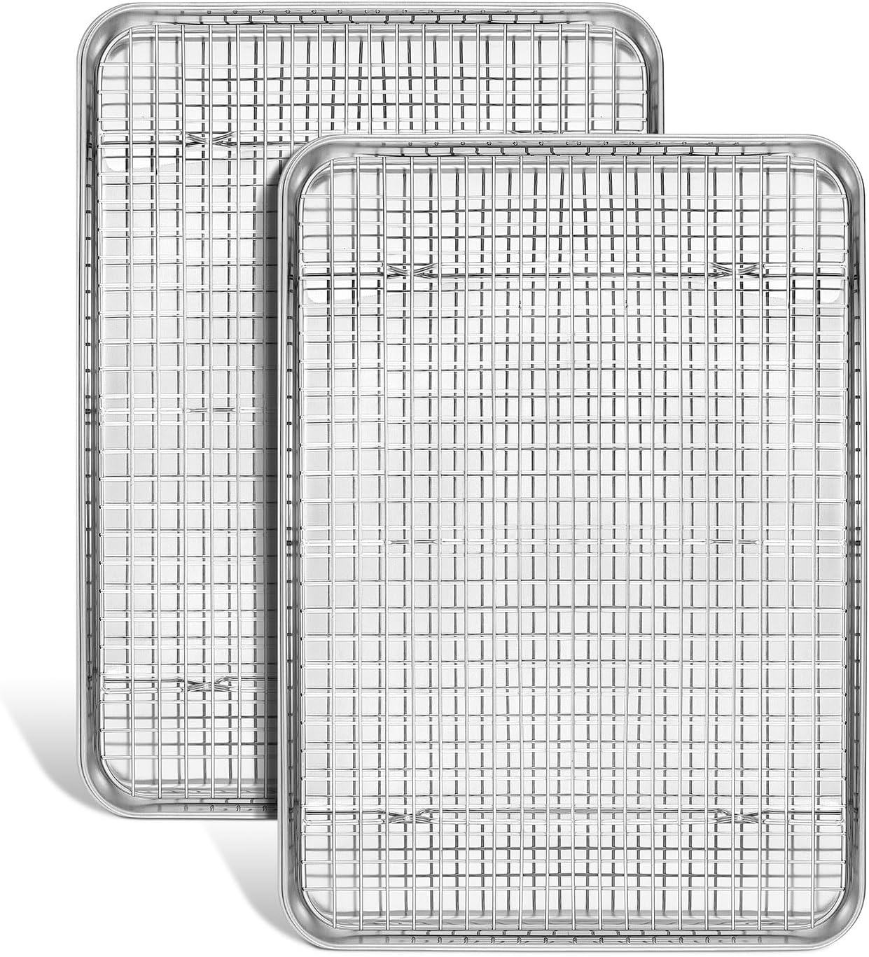 Amazon.com: Jelly Roll Pan with Cooling Rack, Leonyo Baking Sheet Pan ...