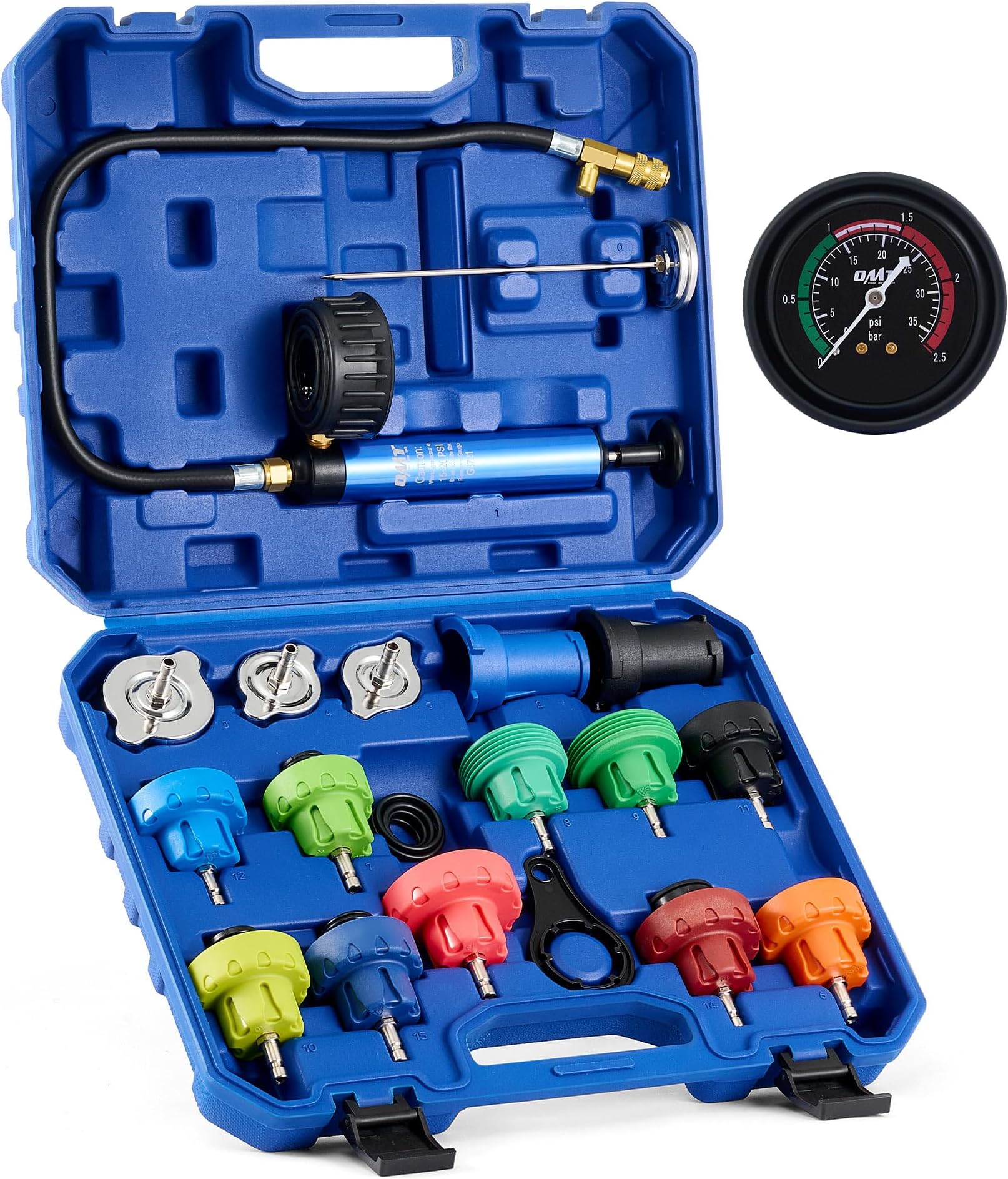 Amazon.com: Orion Motor Tech Coolant Pressure Tester Kit, 19pc Radiator ...