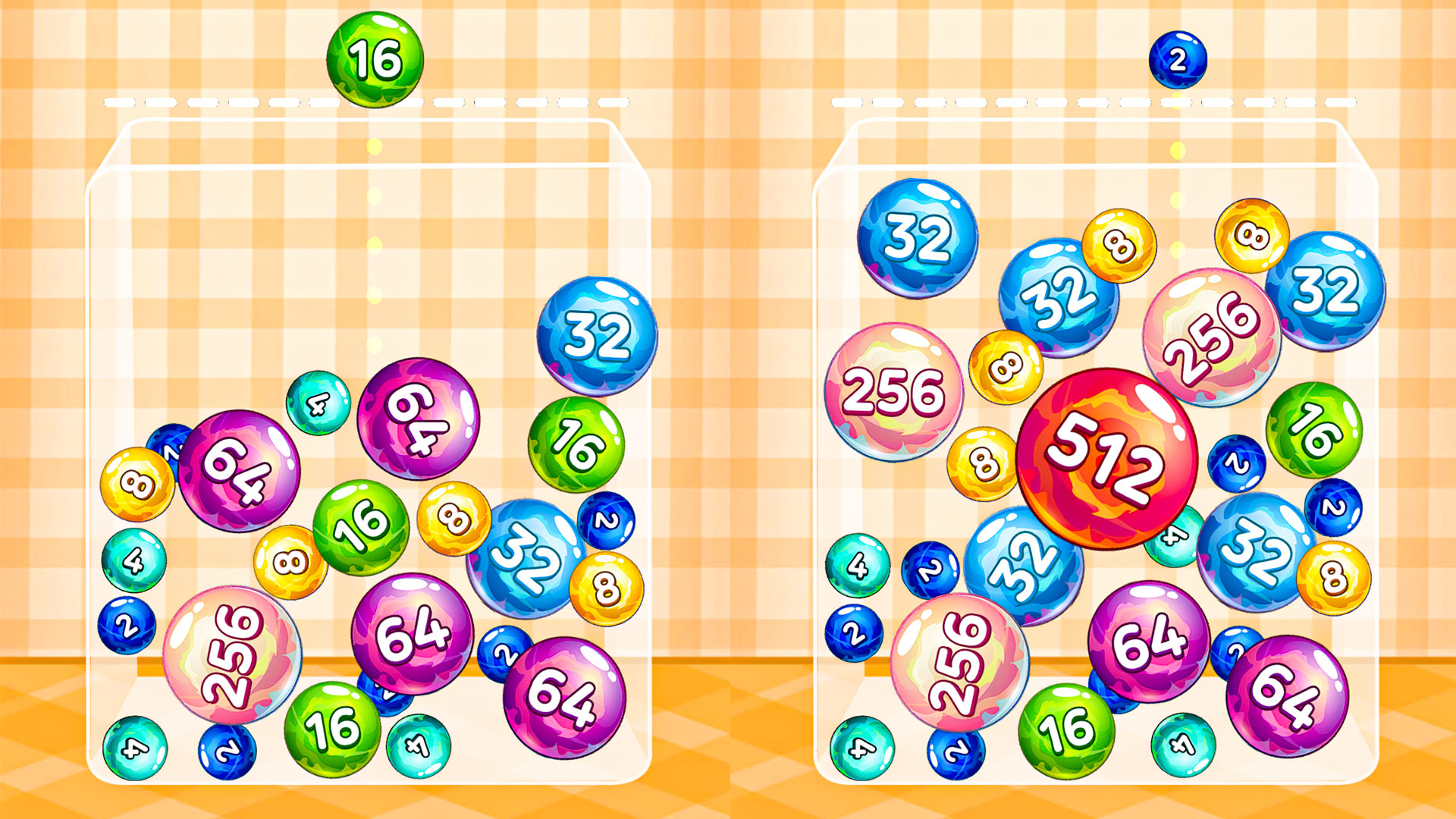 Bubble Ball 2048 Merge Drop Puzzle: 2248 Number Match Fellas Fusion ...