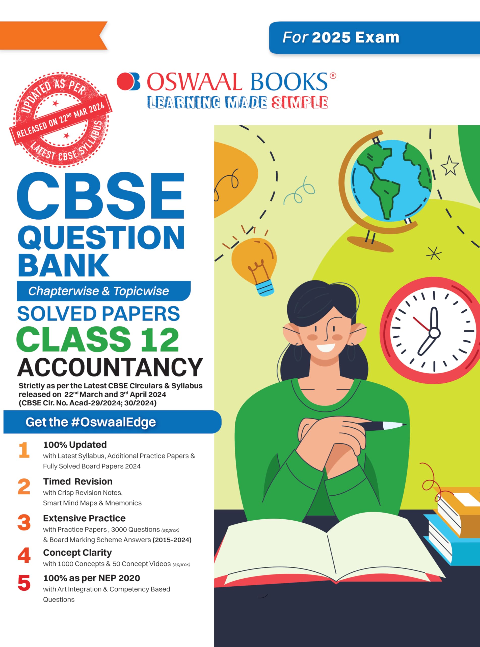 Oswaal CBSE Question Bank Class 12 Accountancy, Chapterwise and ...