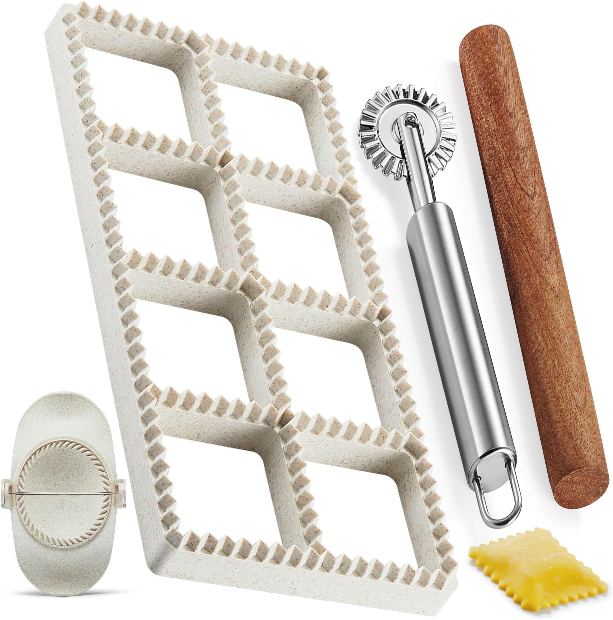 Amazon.com: Bellemain Ravioli Maker Press | Pelmeni Mold, Pierogi Press ...