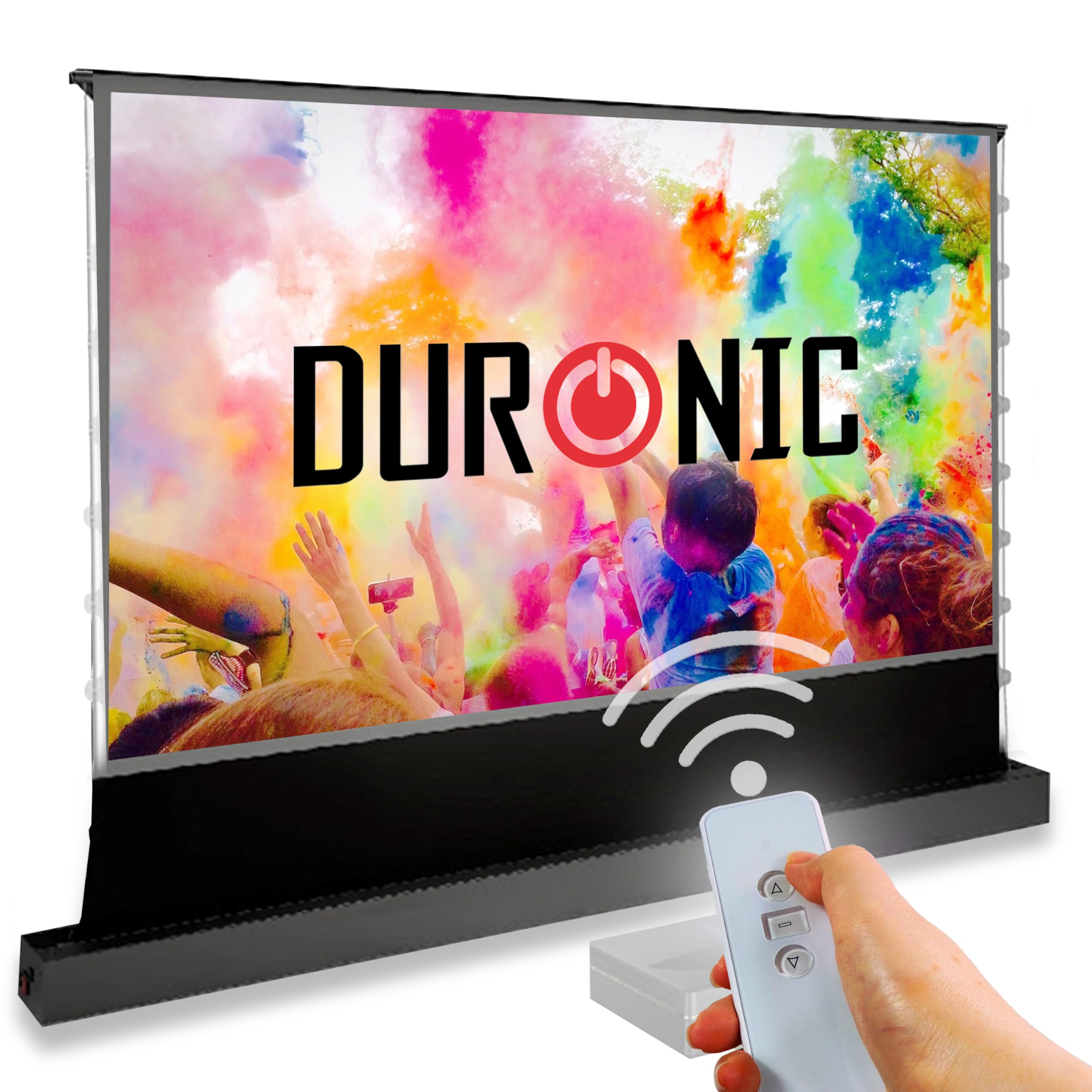 Duronic Electric 120” Ambient Light Rejecting (ALR) Floor Projector ...