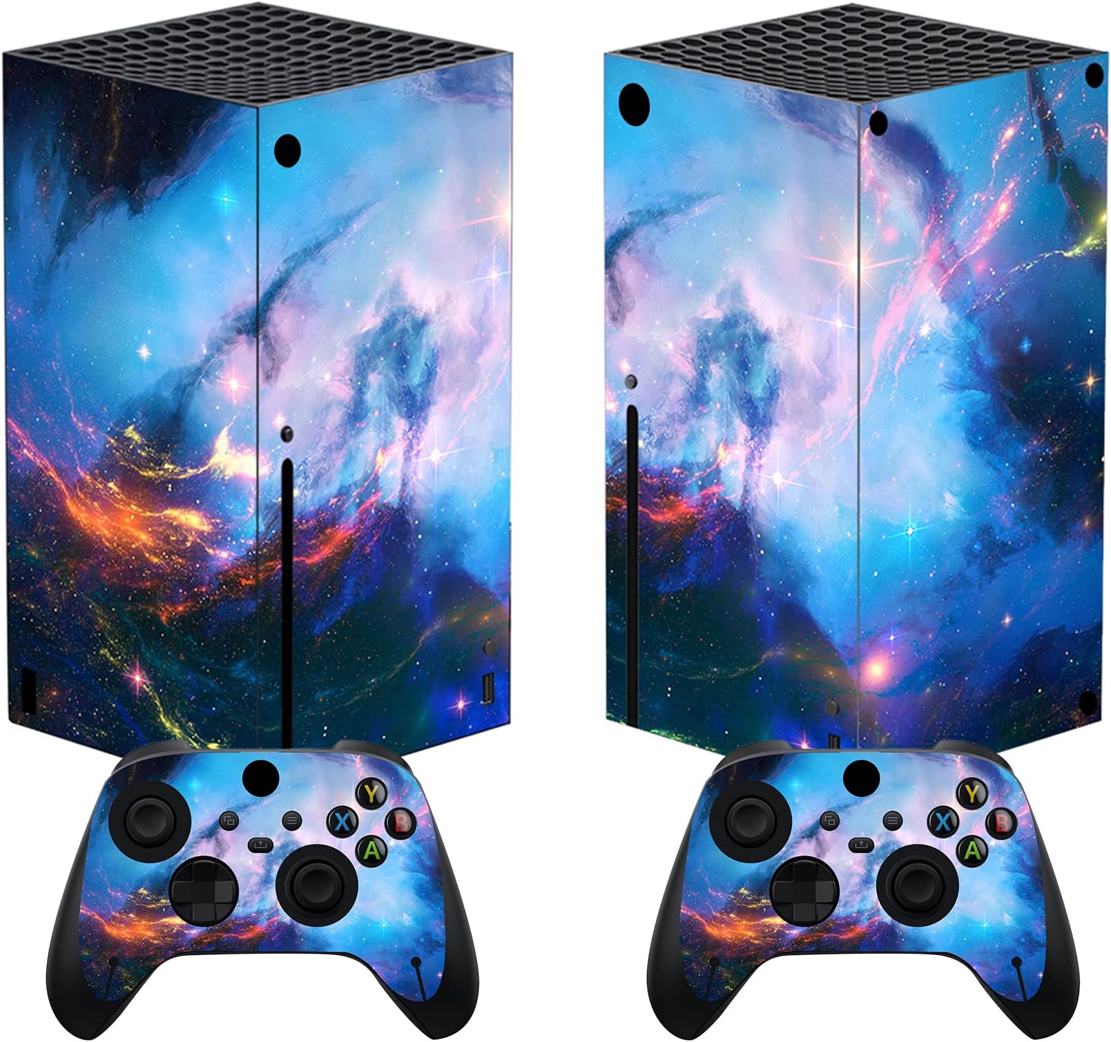 Amazon.com: PlayVital Starry Sky Custom Vinyl Skins for Xbox Core ...