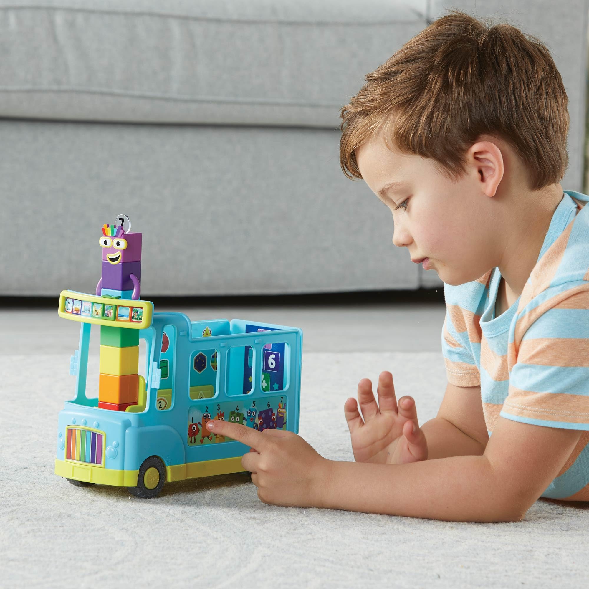 Snapklik.com : Hand2mind Numberblocks Rainbow Counting Bus, Toy Vehicle ...