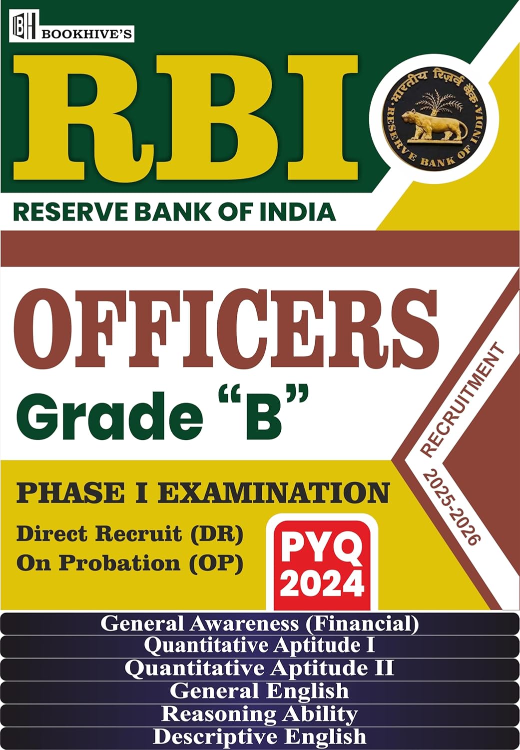 Buy RBI Grade B Officers 2025-2026 General (Set of 6 Books) Phase 1 and ...