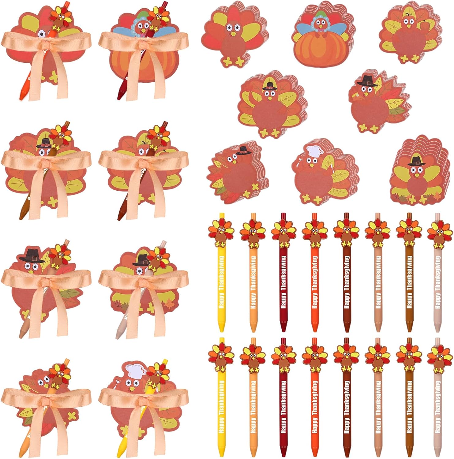 Amazon.com : XEQWZVFR 48Pcs Fall Pens and Fall Sticky Notes Fall ...