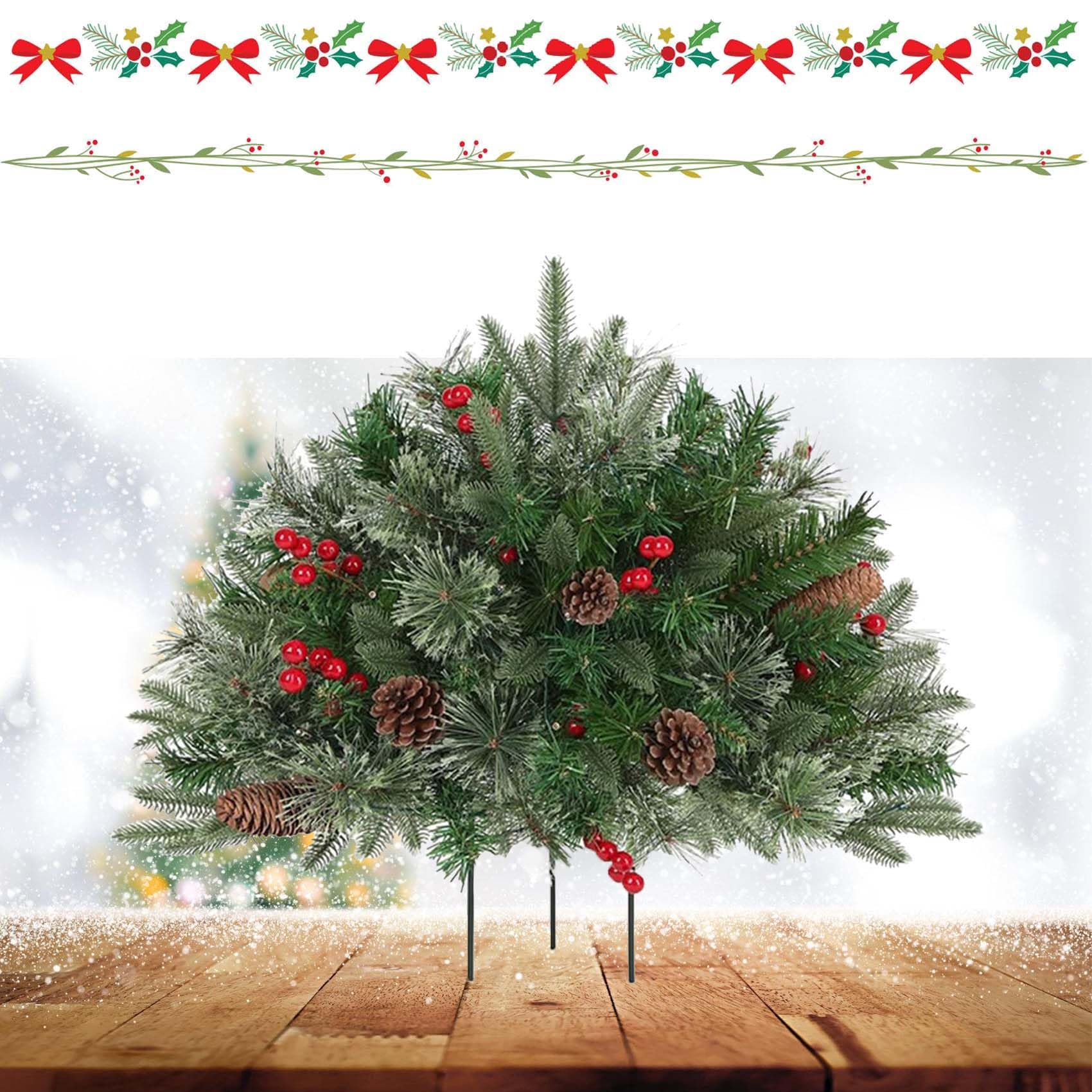 Amazon.com: 27inch Holiday Planter Filler, Christmas Pot fillers,Faux ...