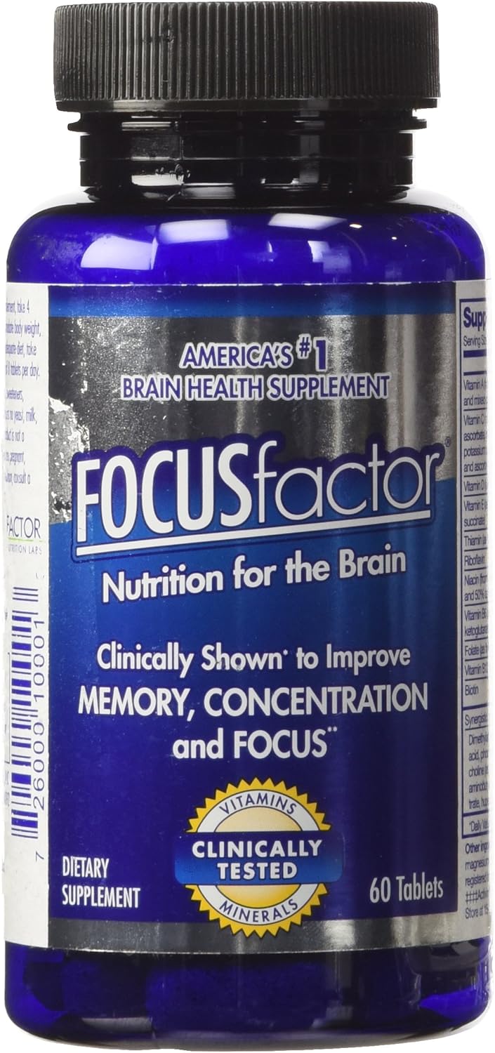 Amazon.com: Focus Factor for Adults, Tablets, 60 tablets : Beauty ...