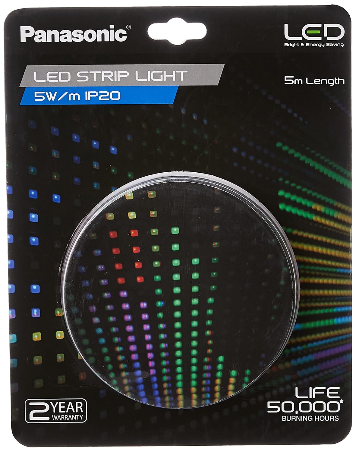 Buy Panasonic 25W LED Strip Light, 12V DC 5 Metre Strip Light, IP20 ...