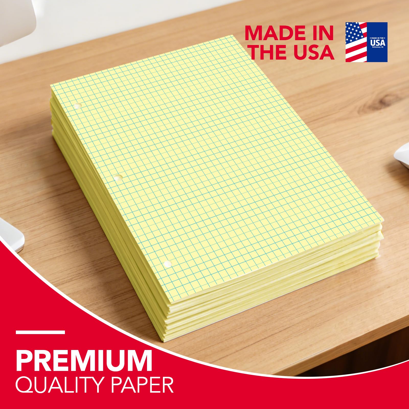 Snapklik.com : Loose Leaf Notebook Paper, 4x4 Quad Graph Ruled, 300 ...