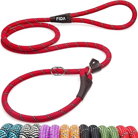 Fida Slip-On Dog Lead | 1.8m, One-Size-Fits-All, Easy to Slip On, No ...