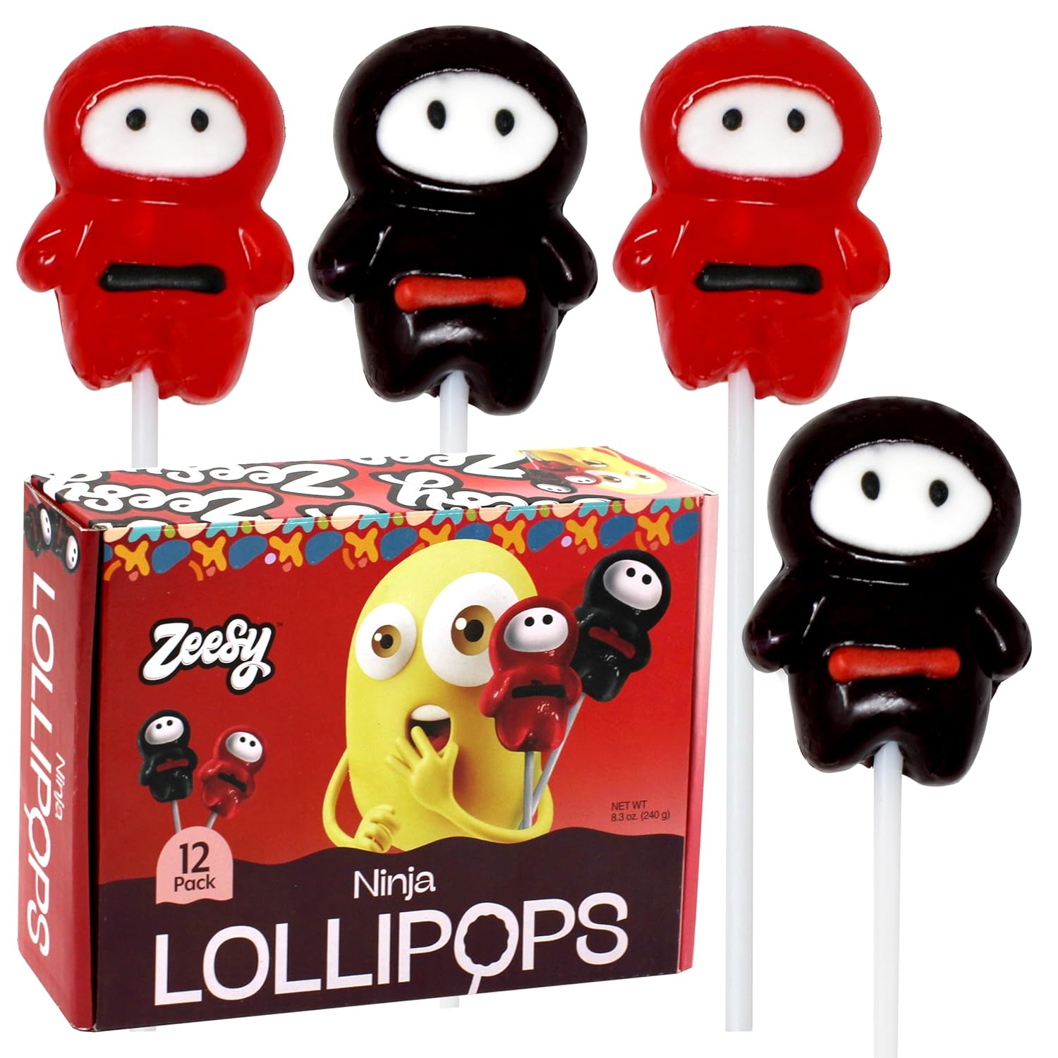 Amazon.com : Ninja Lollipops Individually Wrapped - 12 Karate Party ...