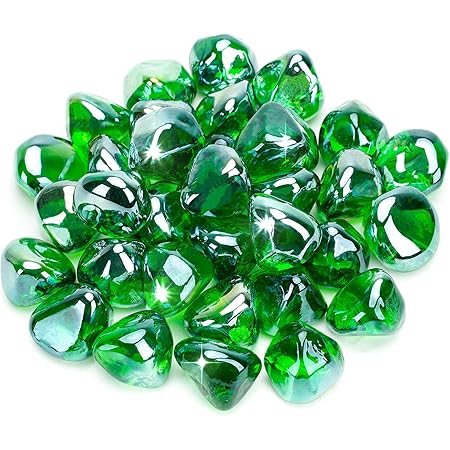 Amazon.com: Mr. Fireglass 1/2-Inch Polygon Fire Glass for Fireplace ...