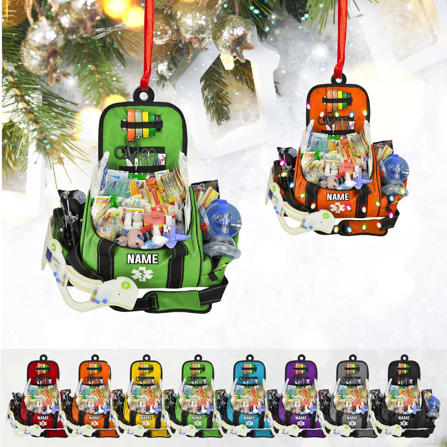 Amazon.com: Tinoshop Personalized EMS EMT Paramedic Christmas Ornament ...
