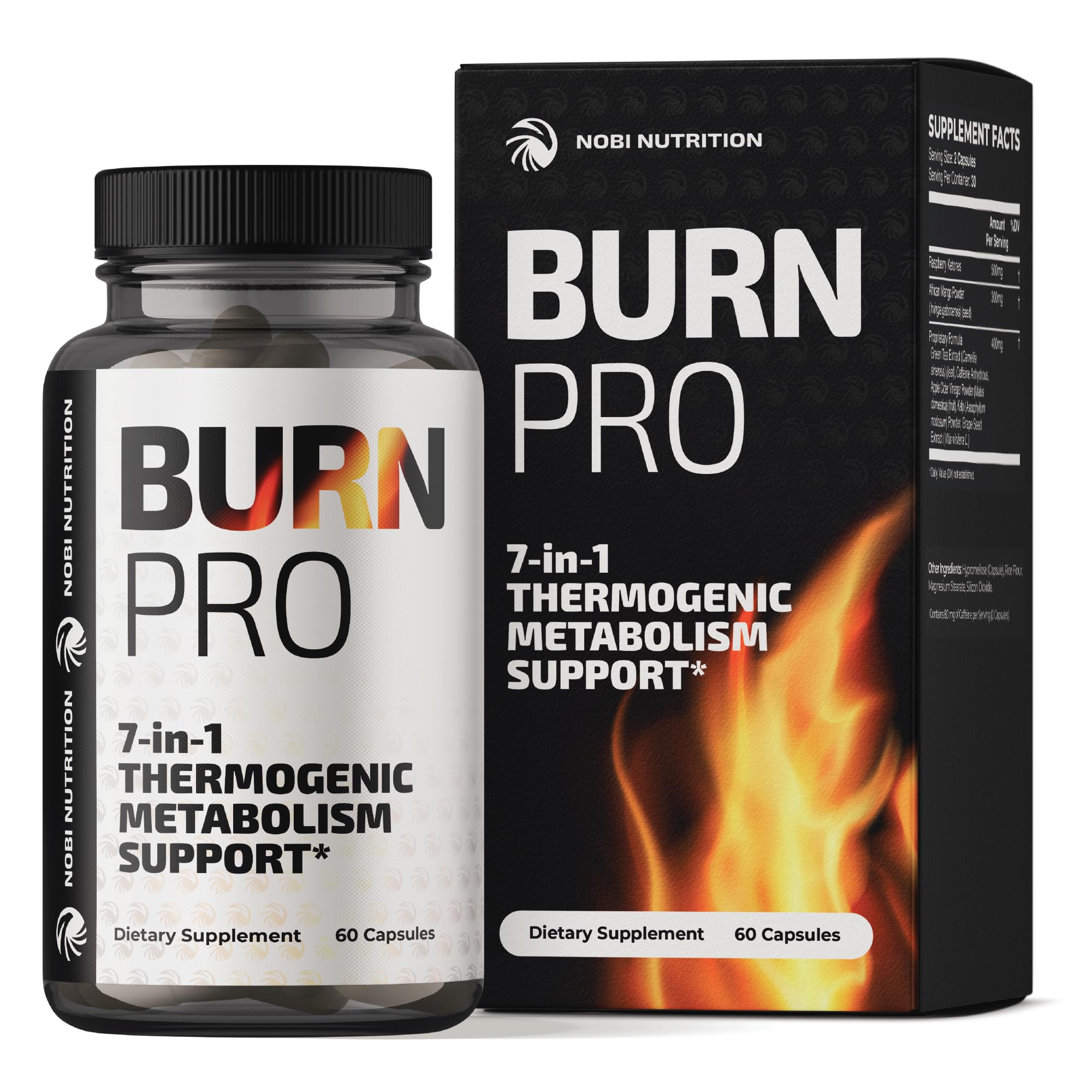 Amazon.com: Burn Pro 7-in-1 Thermogenic Metabolism Booster | Weight ...