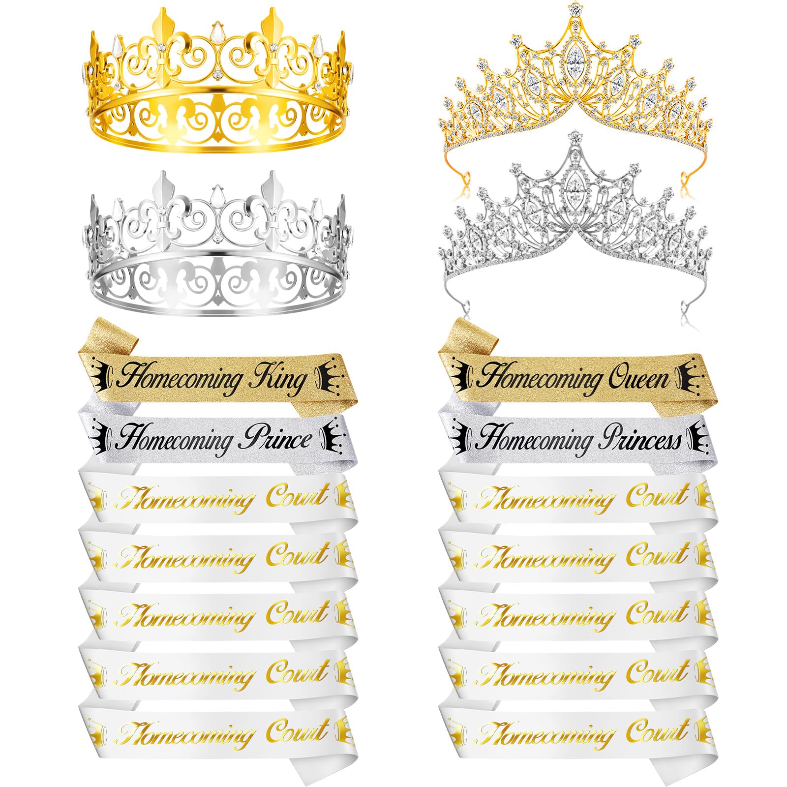 Amazon.com: Ferreve 14 Pcs Homecoming Party Prom Sashes Set Include ...