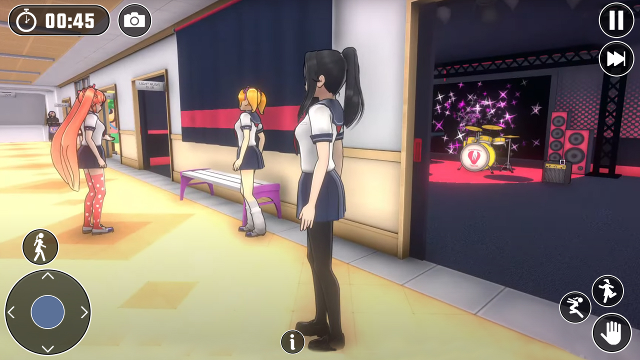 Anime High School Yandere Girl Life Simulator - Real School Sakura Girl ...