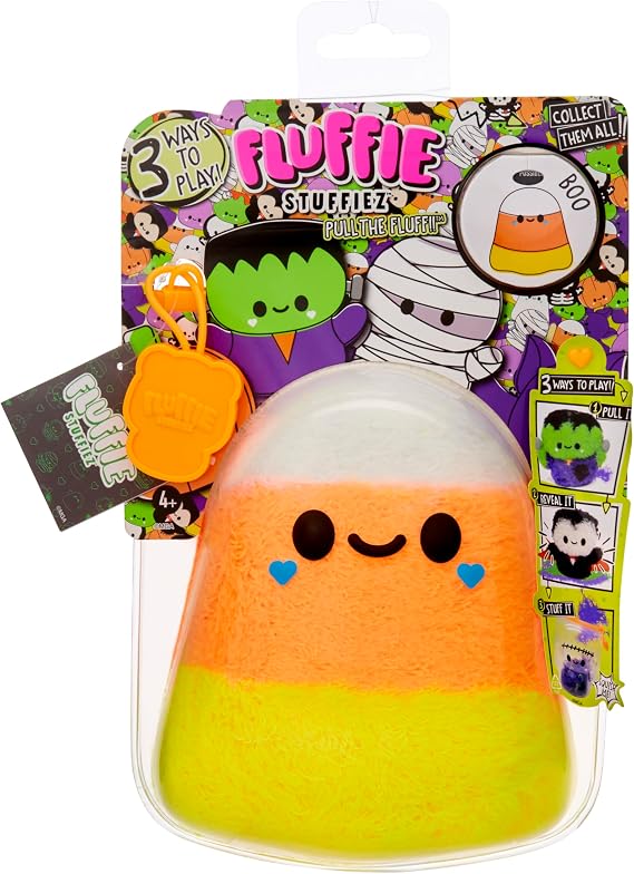 Amazon.com: Fluffie Stuffiez Halloween Candy Corn Small Collectible ...