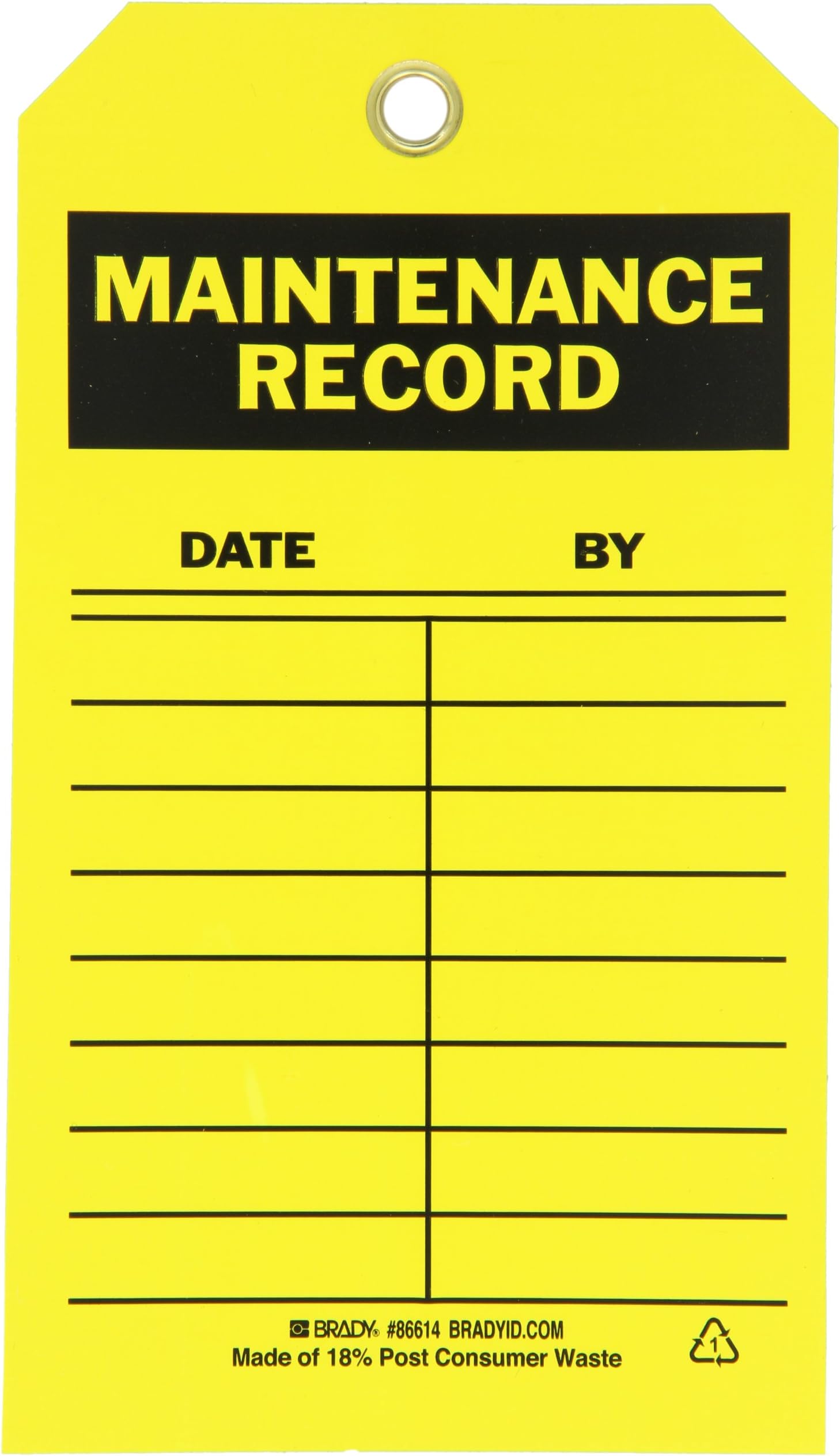 Amazon.com: Inspection Record Tags, 5.75" X 3", White Cardstock - Pack ...