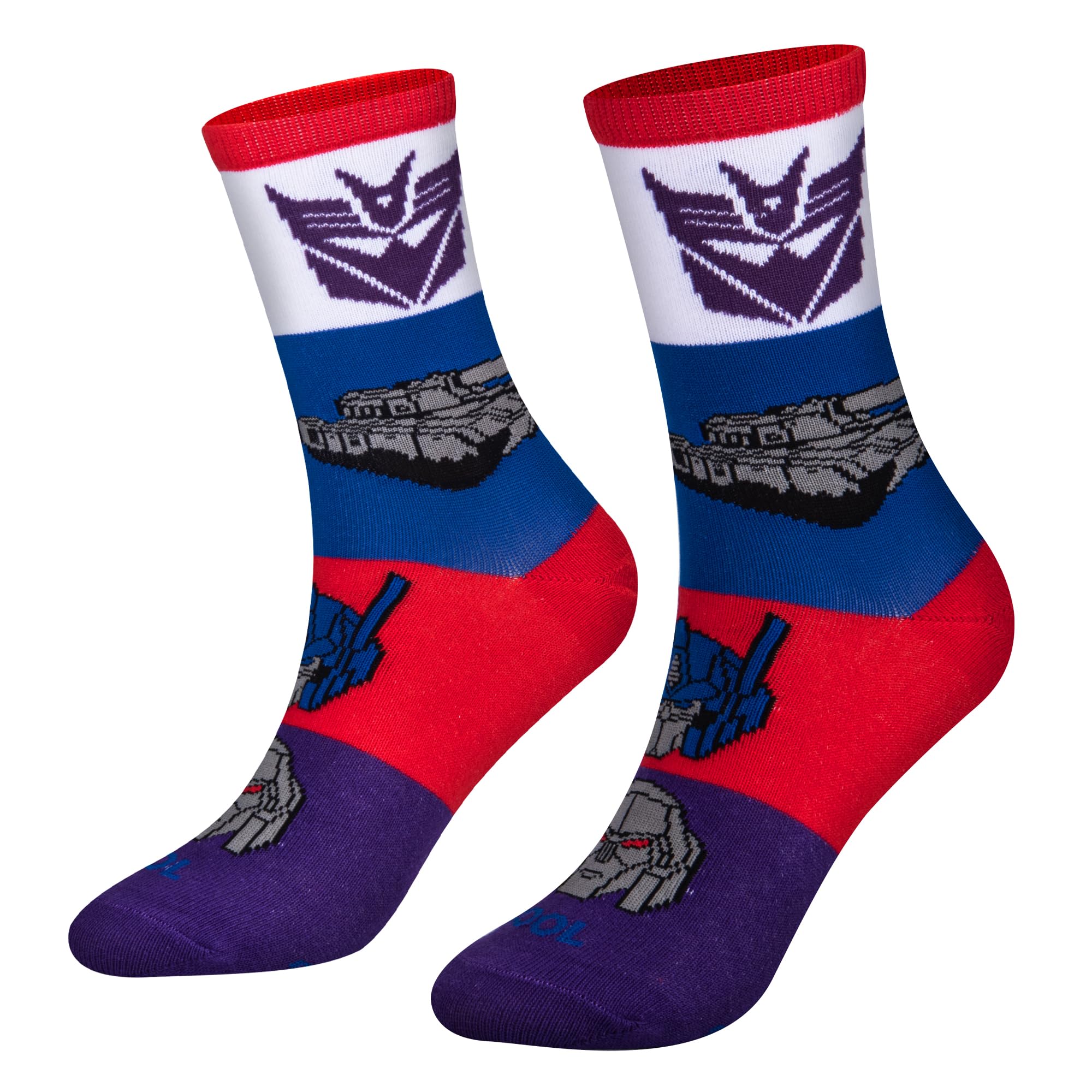 Amazon.com: Cool Socks for Kids, Transformers Prime Vs Megatron, Crazy ...