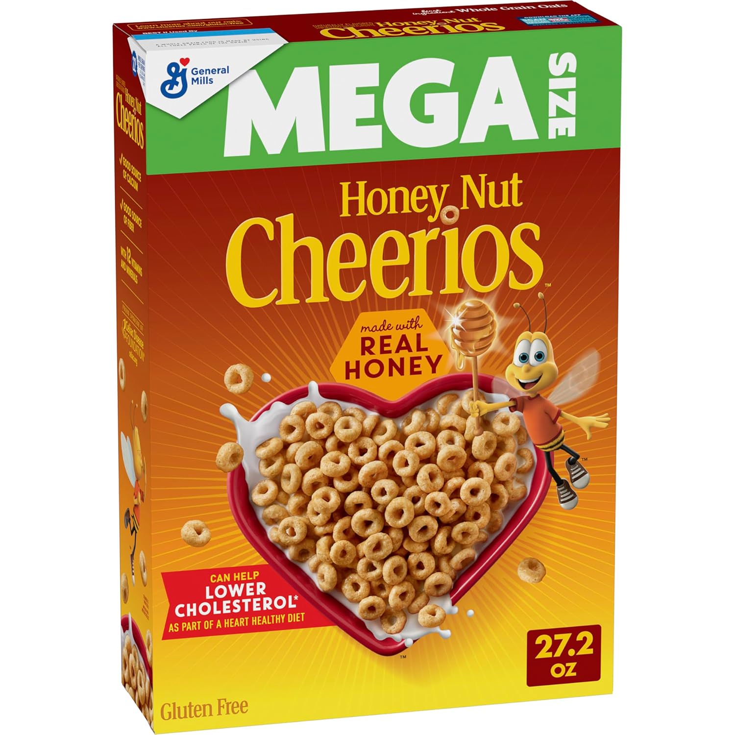 Amazon.com: Honey Nut Cheerios, Heart Healthy Gluten Free Breakfast ...