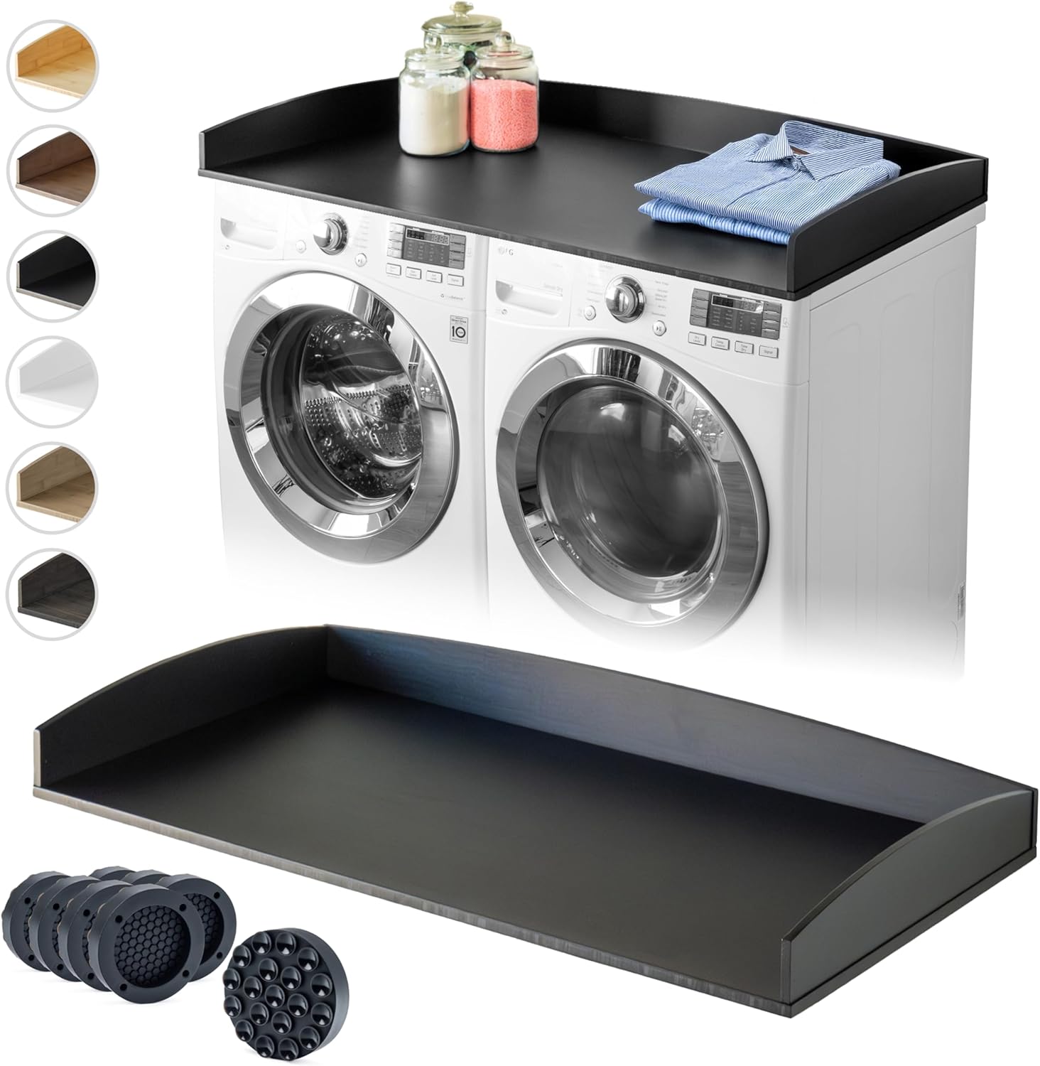 Amazon.com: Nedura Washer Dryer Countertop w/Anti-Vibration Pads ...