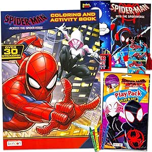 Amazon.com: Spiderverse Coloring and Activity Book for Kids - Bundle ...