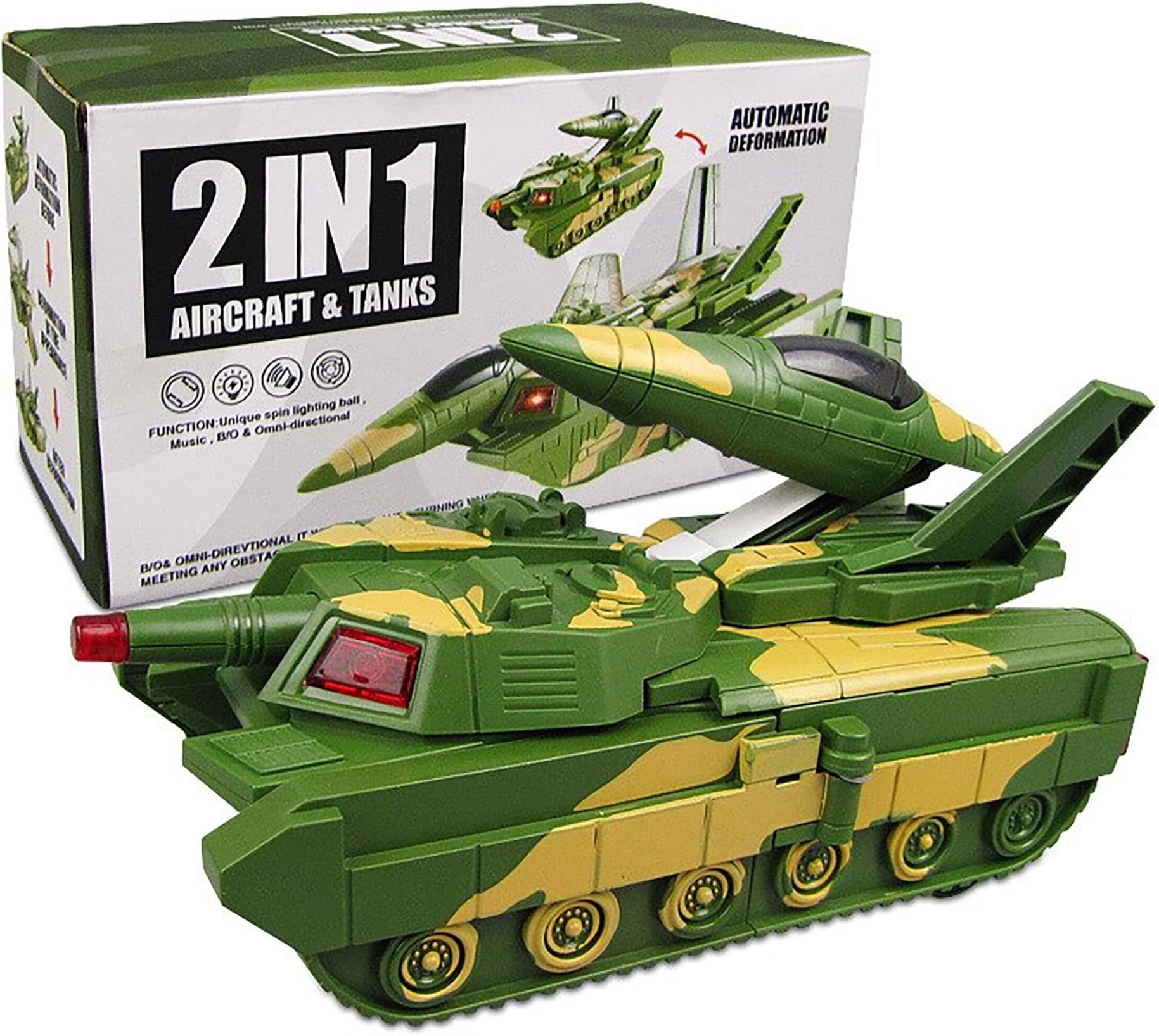 zest 4 toyz Remote Control Army Battle Tank 360 Rotating Turret with ...