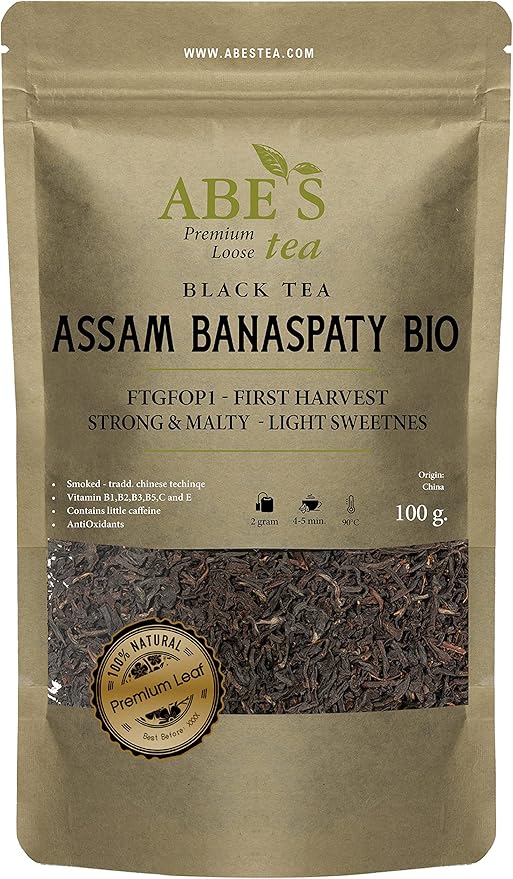 Abe's Tea | Black Tea | Premium Whole Loose Leaf Tea | Assam Banaspaty ...