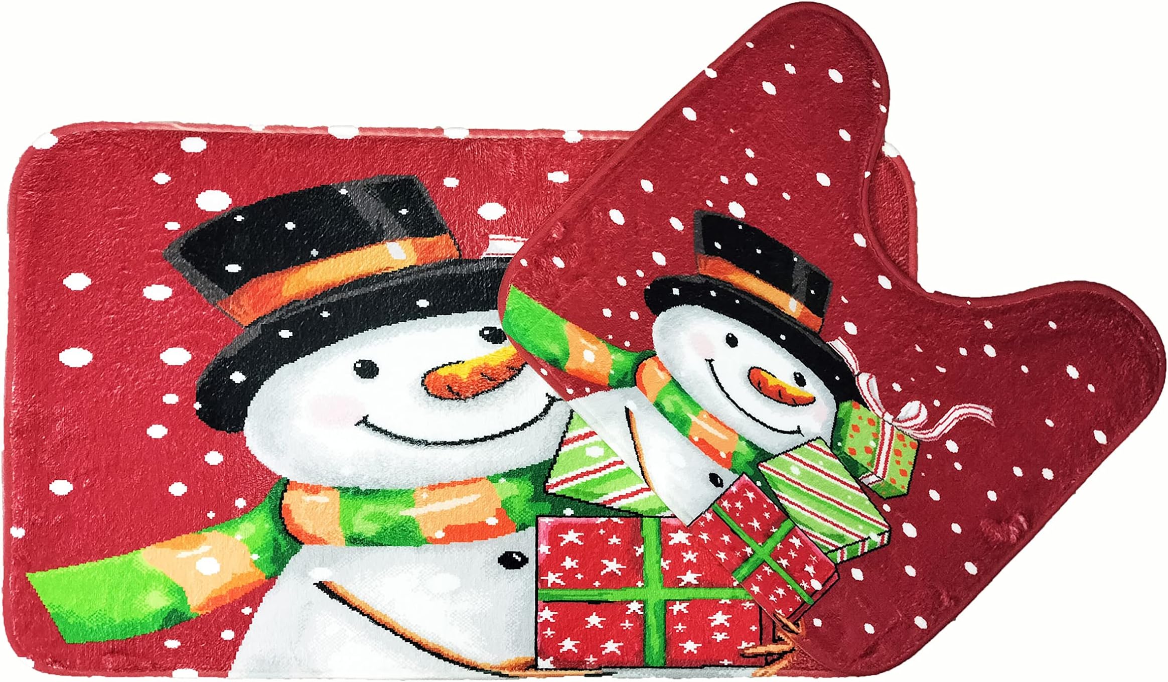 Allure Christmas Bath Mat Non Slip 50 x 80cm - Gonk Design, Super Soft ...