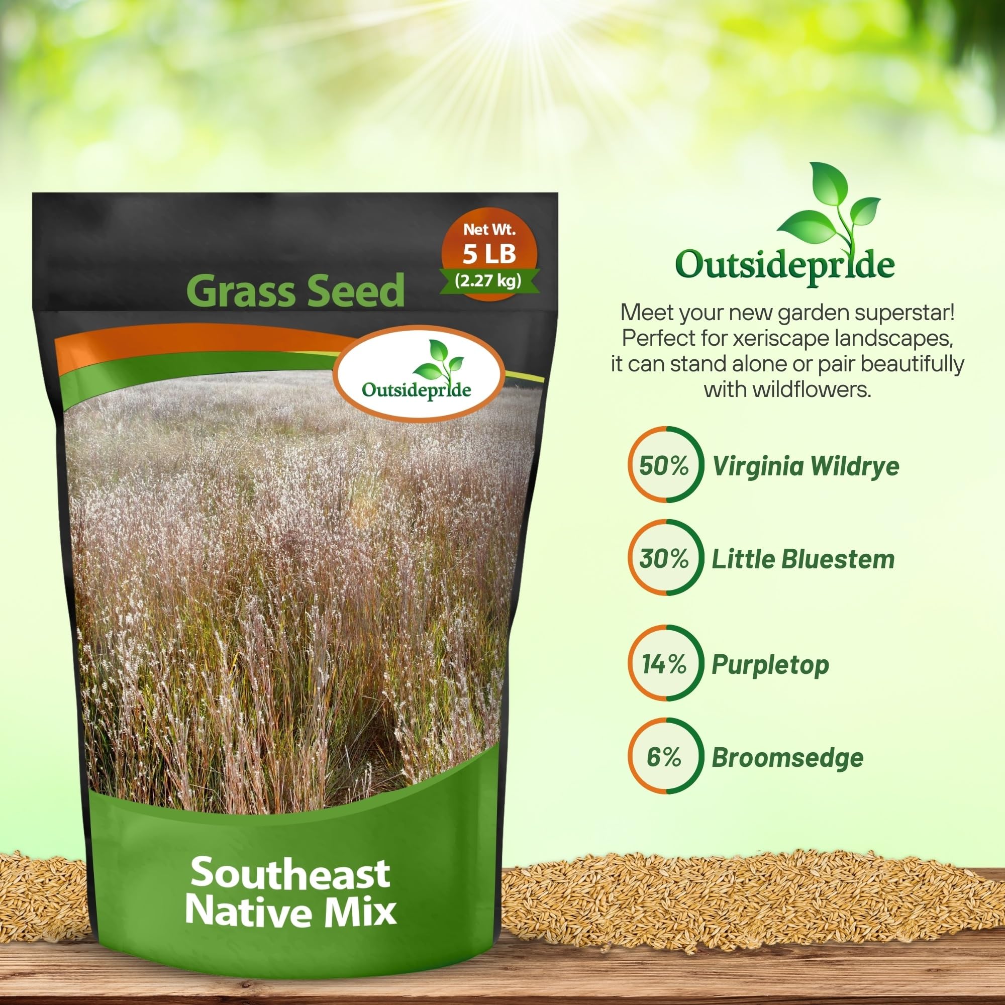 Drought Tolerant Grass Seed Switchgrass Prairie Native Drought