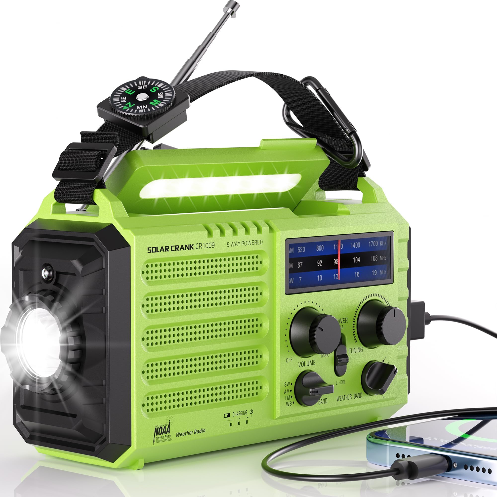 Amazon.com: Mesqool Emergency Radio 5 Way Powered, 5000 Survival Radio ...