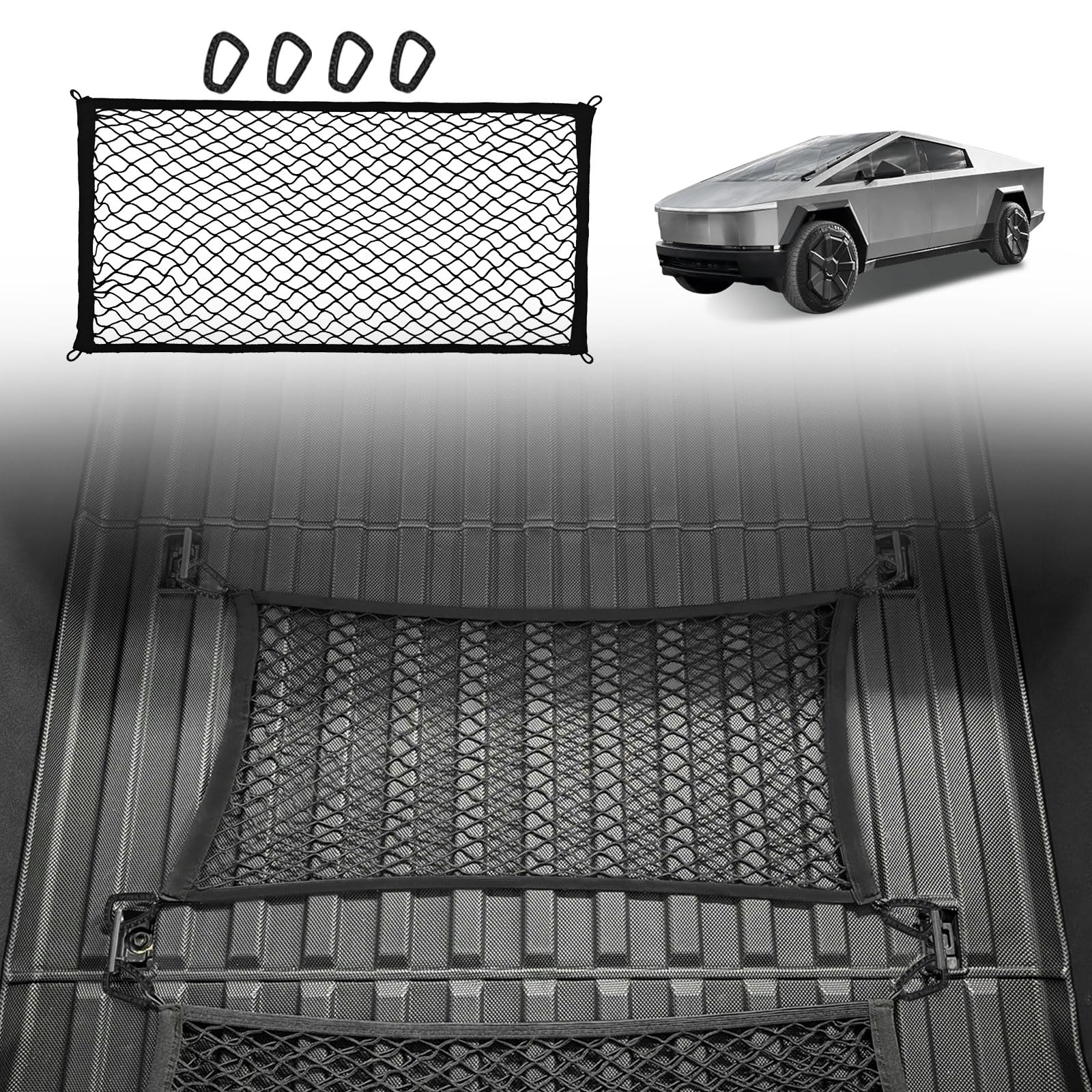 Snapklik.com : BestEvMod Cargo Mesh Net For Pickup Truck Bed Compatible
