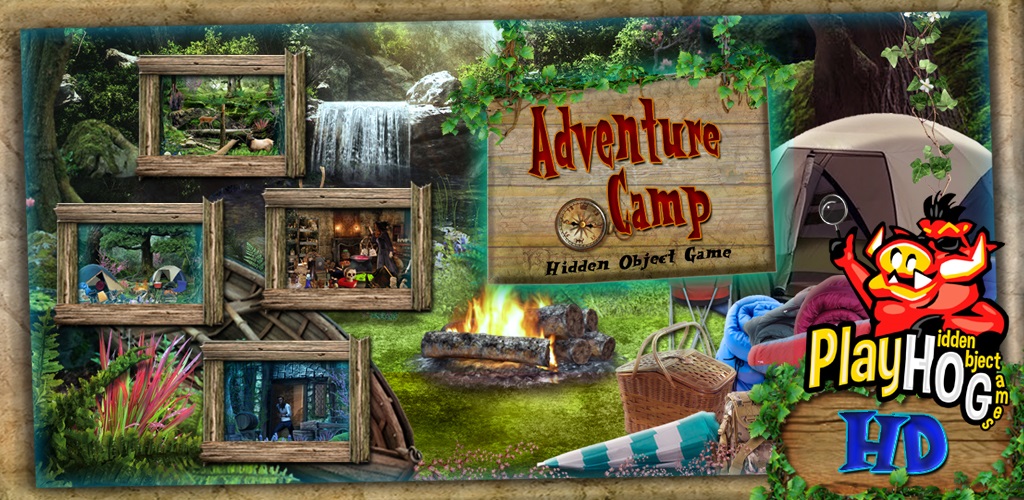 PlayHOG # 96 Hidden Objects Games Free New - Adventure Camp:Amazon.com ...