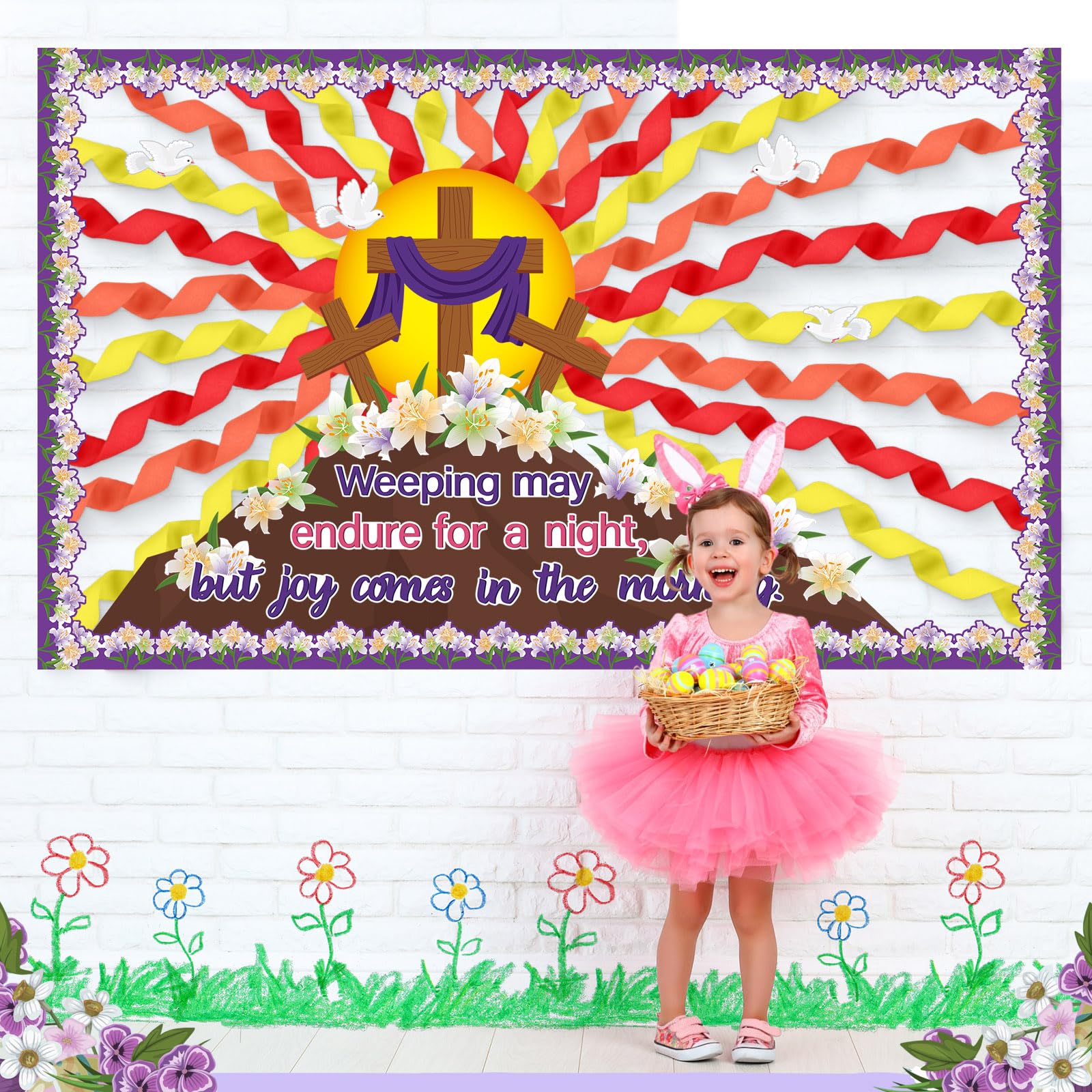 Snapklik.com : Pasimy 55 Pcs Christian Easter Bulletin Board Set DIY ...