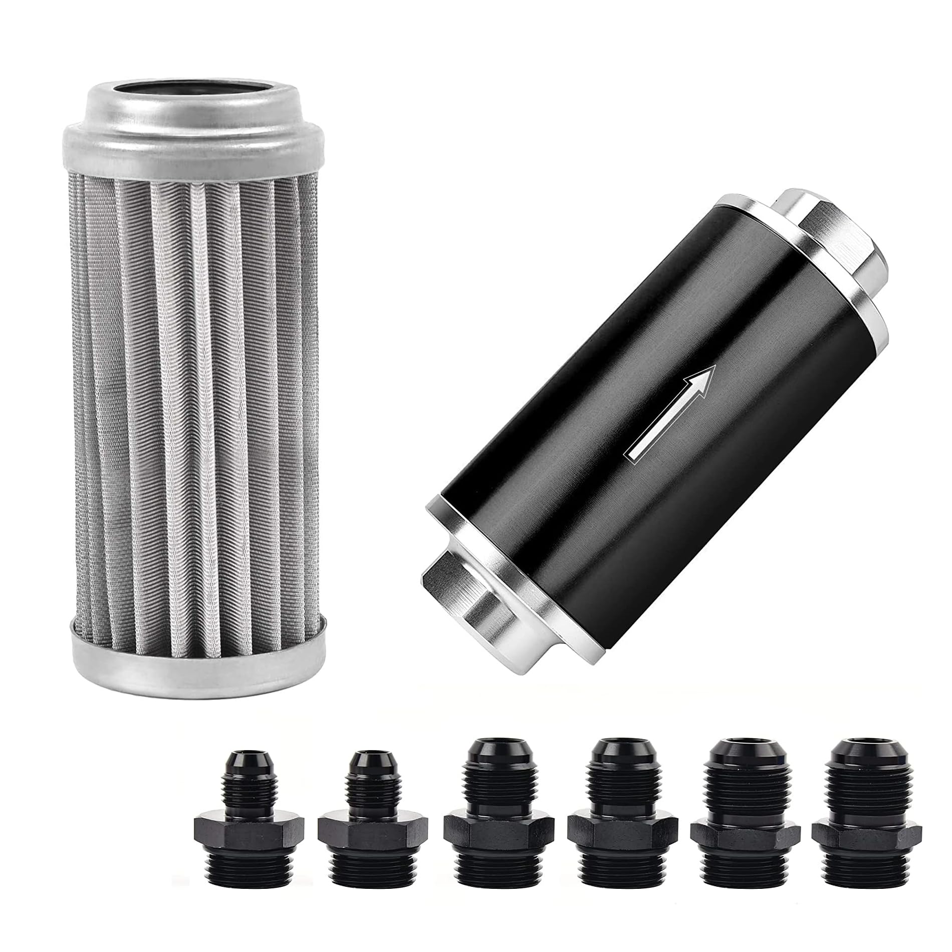Amazon.com: EVIL ENERGY 100 Micron Fuel Filter Silver Bundle with 100 ...