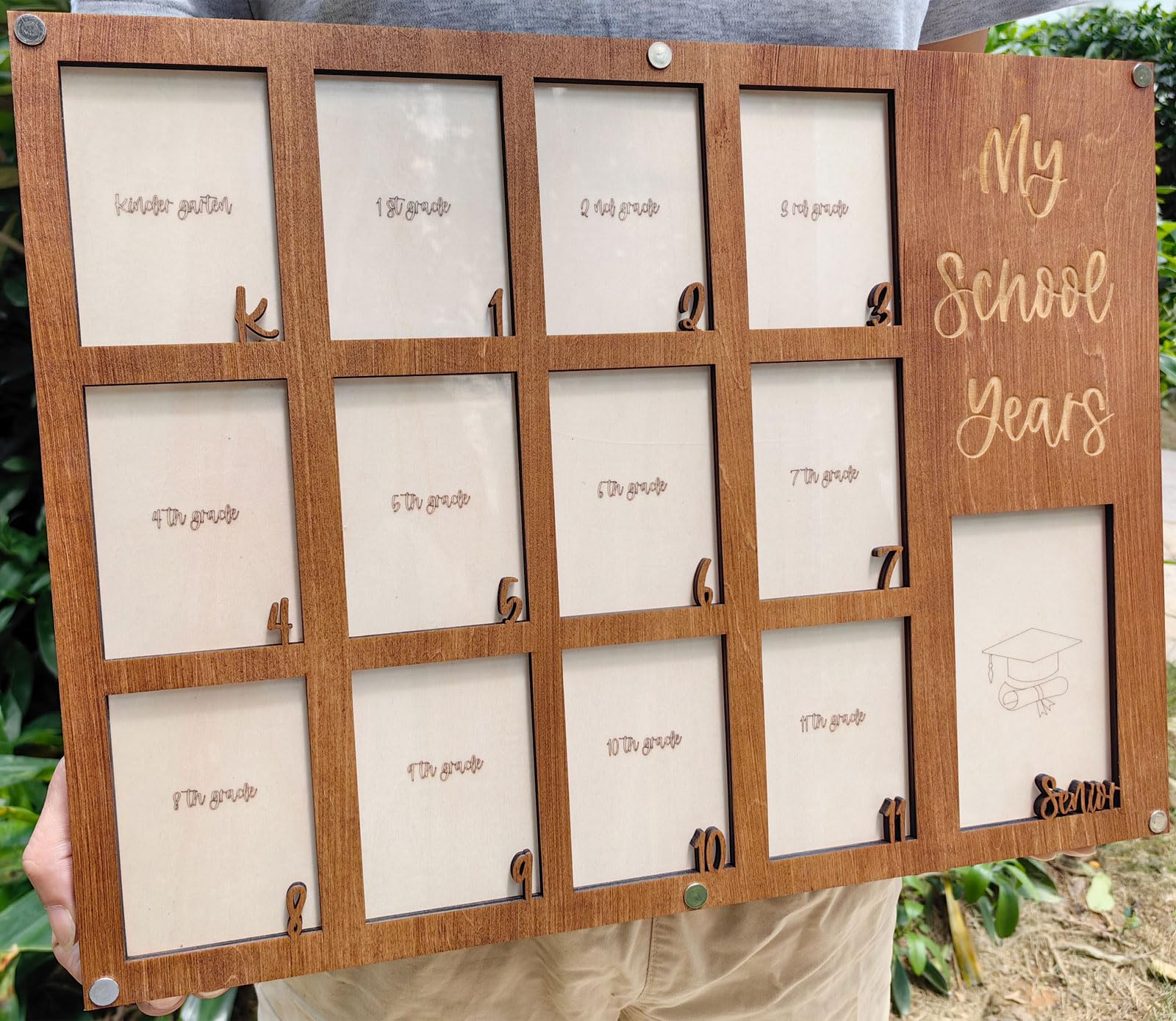 Amazon.com - School Years Picture Frame K-12 – Wooden School Photo ...