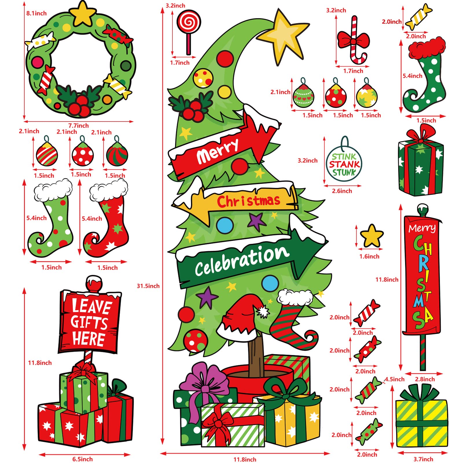 Snapklik.com : Christmas Bulletin Board Decorations Merry Christmas ...