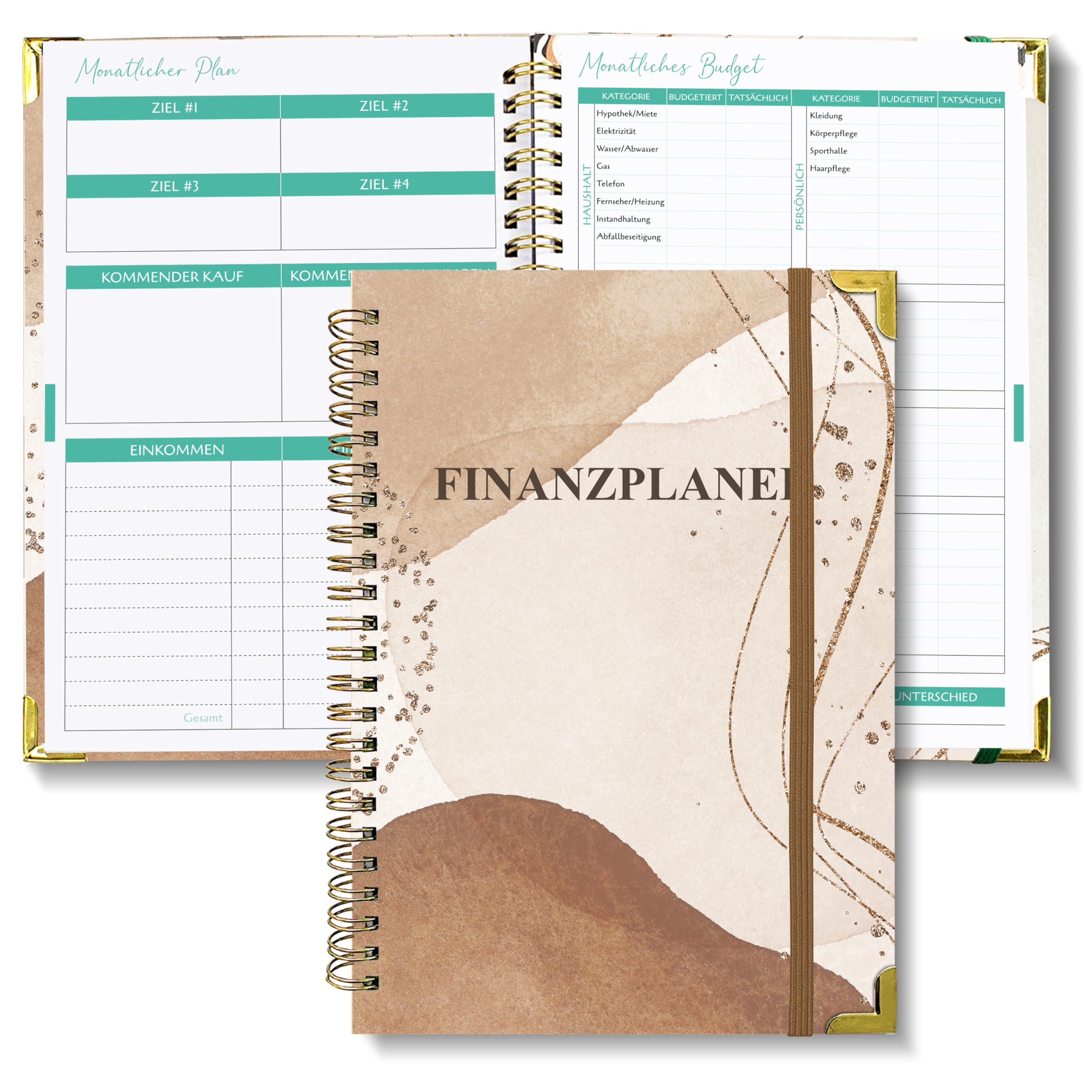 BIROYAL Budget Planer, Budgetbuch 200 Seiten Finanzplaner inkl ...