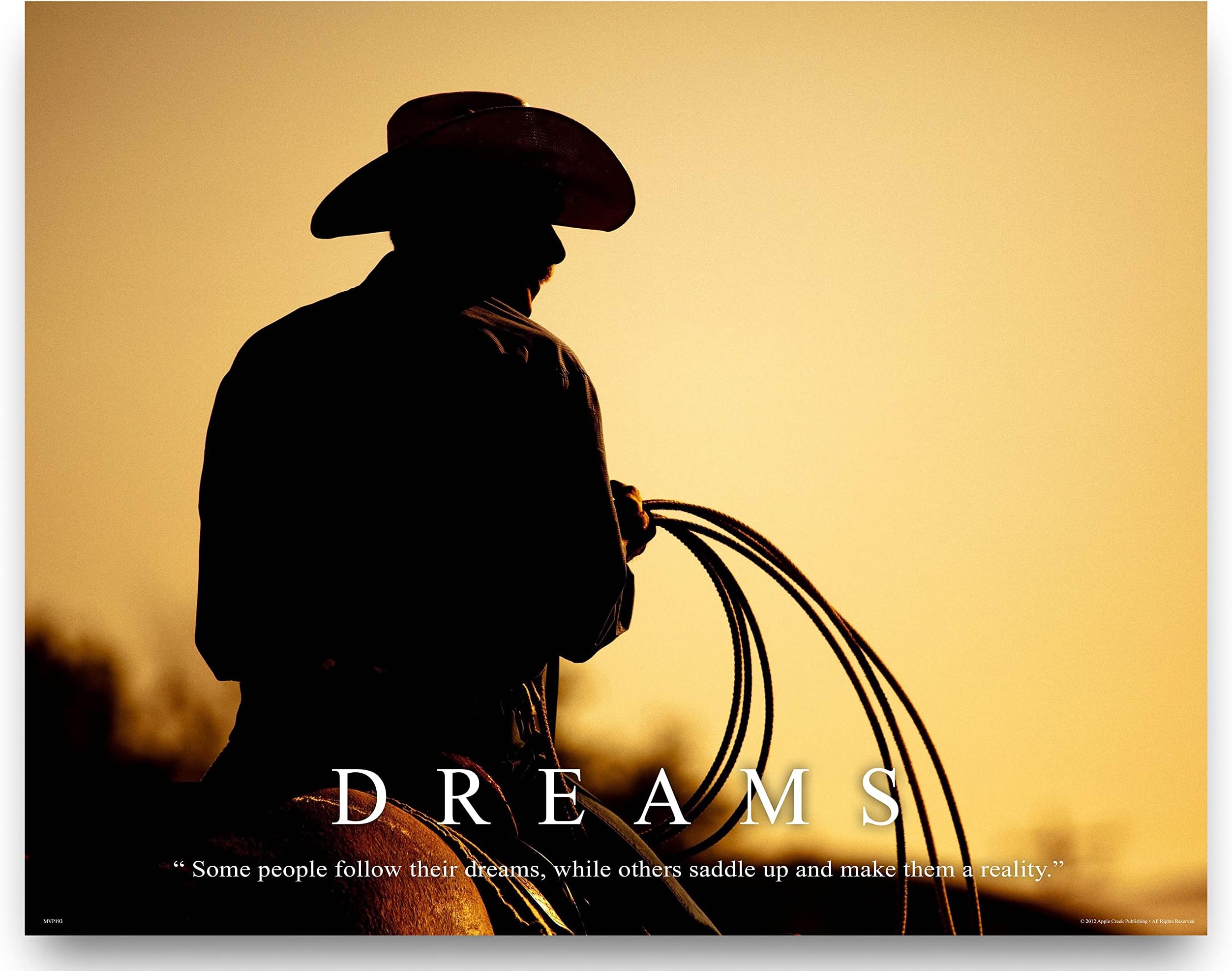 Amazon.com: Horse Motivational Poster Art Print 11x14 Cowboy Cowgirl ...