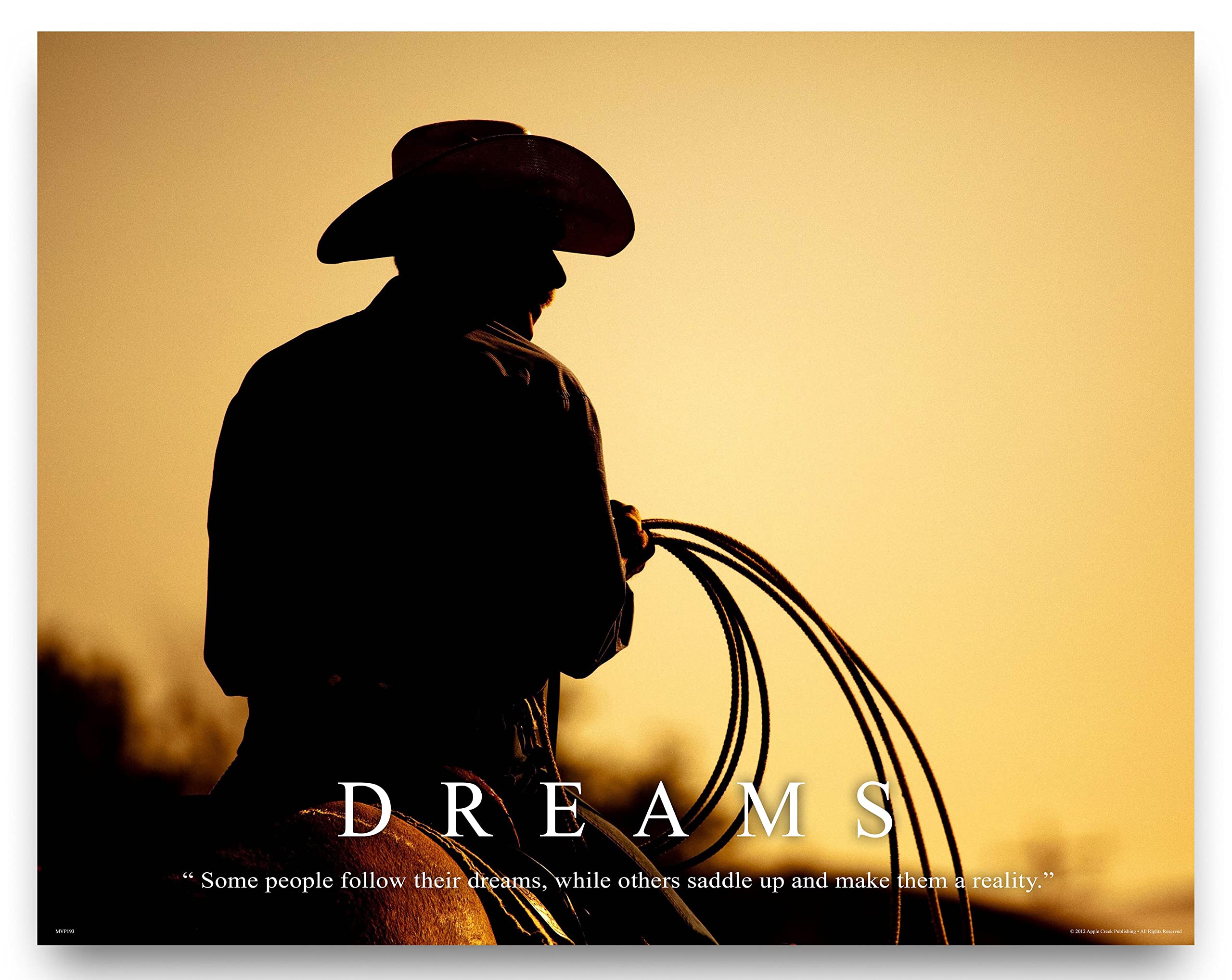 Amazon.com: Horse Motivational Poster Art Print 11x14 Cowboy Cowgirl ...